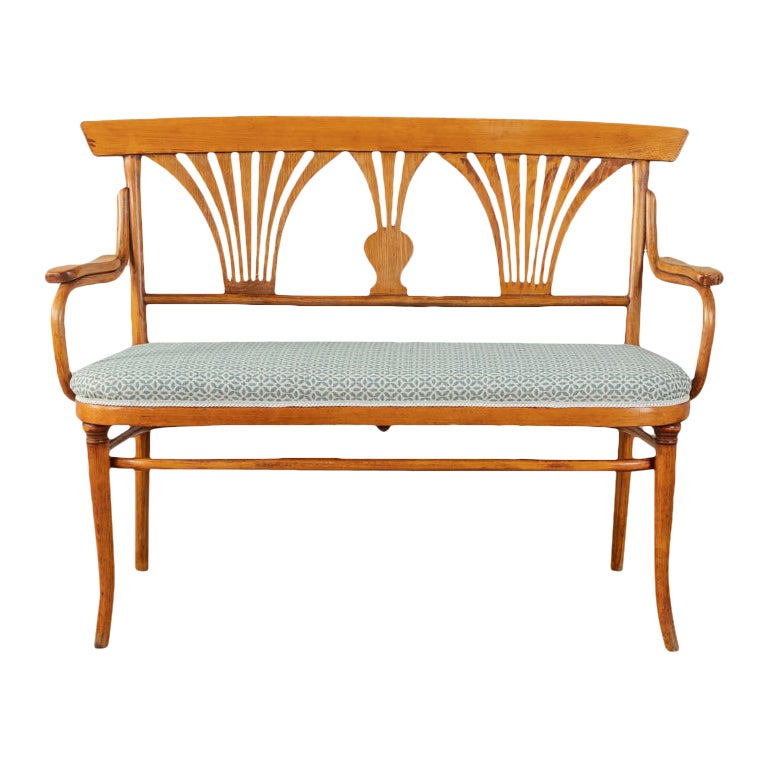 Thonet Bench, 1920s Art Nouveau For Sale at 1stDibs