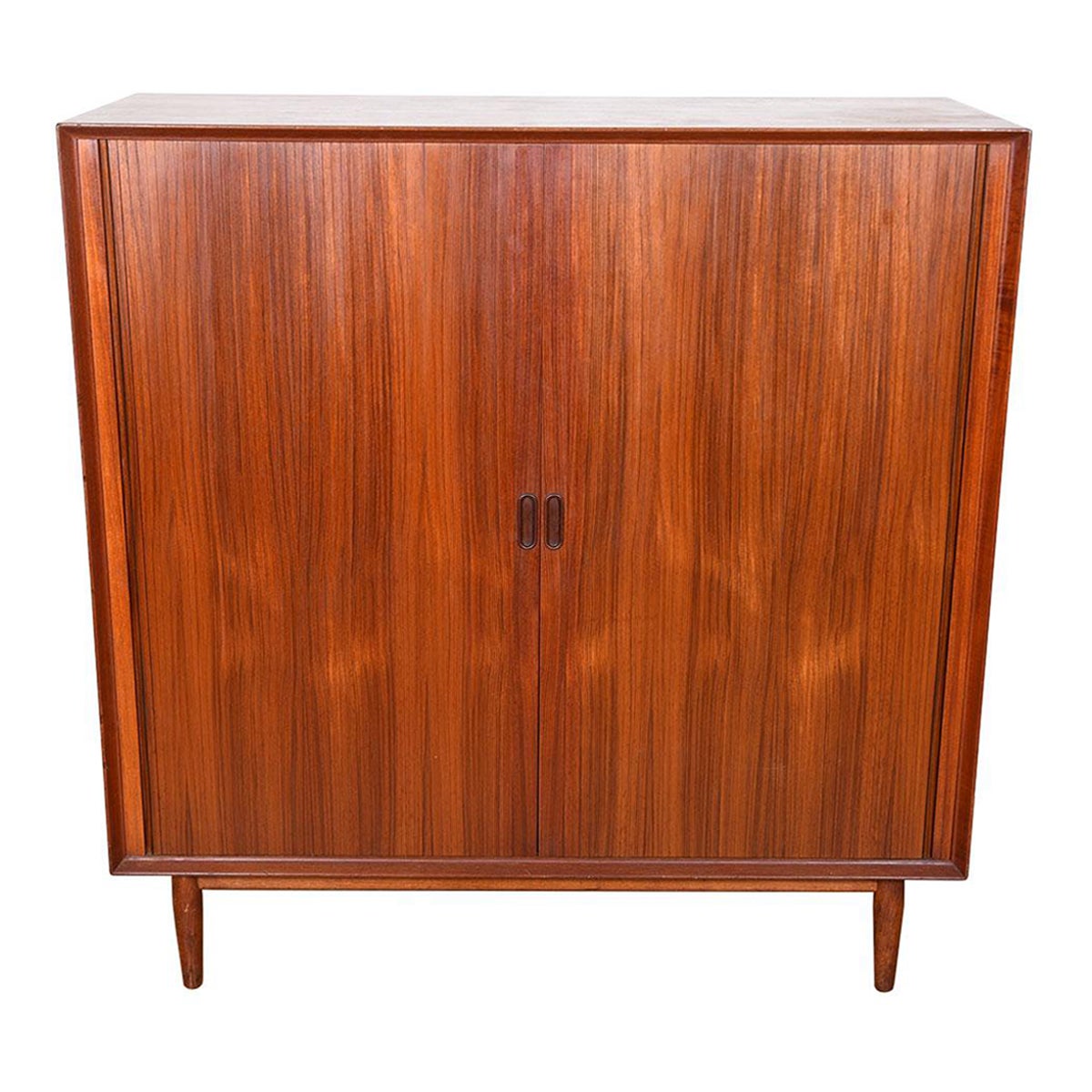 George Tanier Sibast Danish Teak Tambour Door Gents Chest For Sale at ...