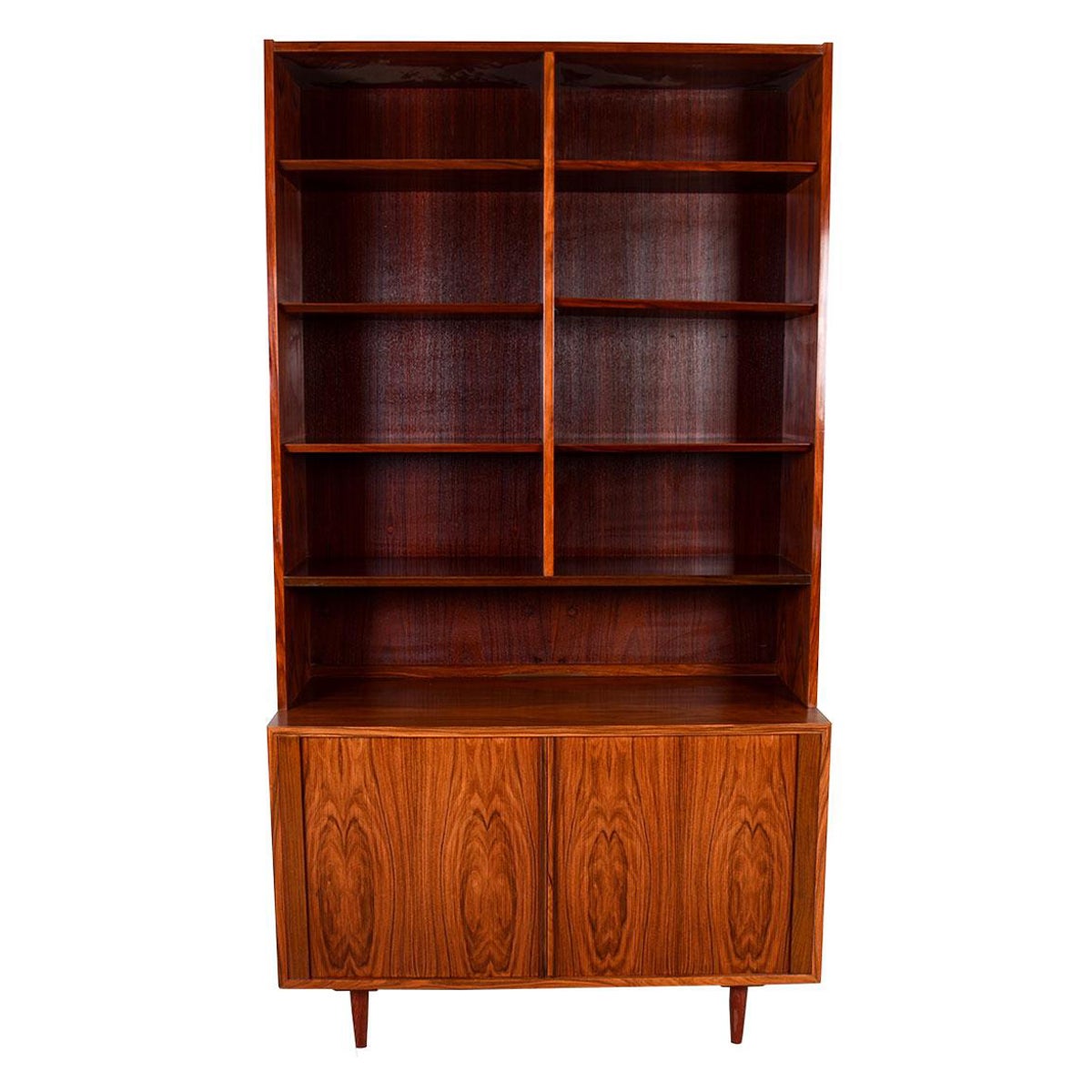 Danish Modern Rosewood Stand Alone or Stackable Display Cabinet ...