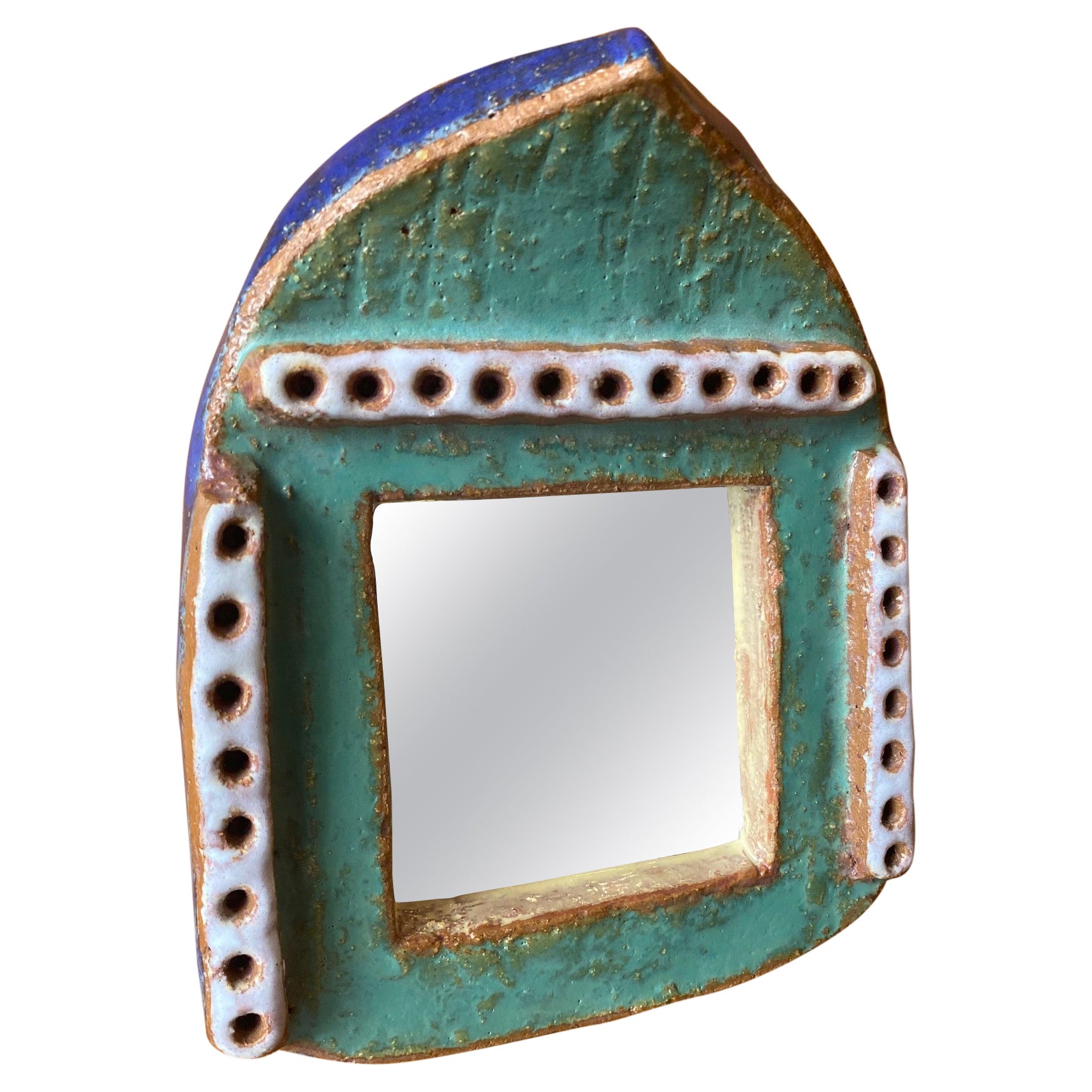 Ceramic Wall Mirrors - 464 For Sale at 1stDibs | white ceramic mirror ...