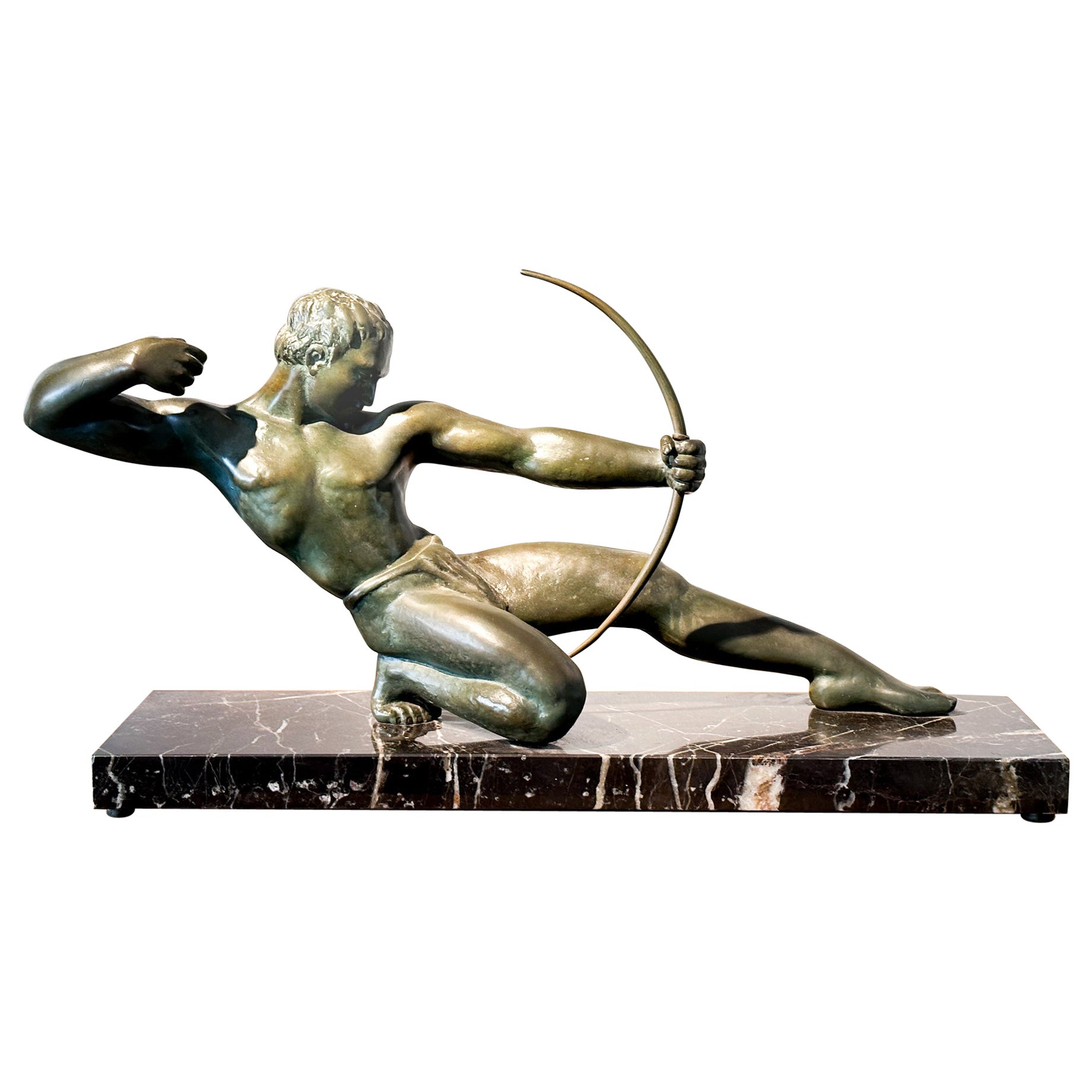 Art Deco Bronze Archer Statue at 1stDibs | art deco archer, art deco ...