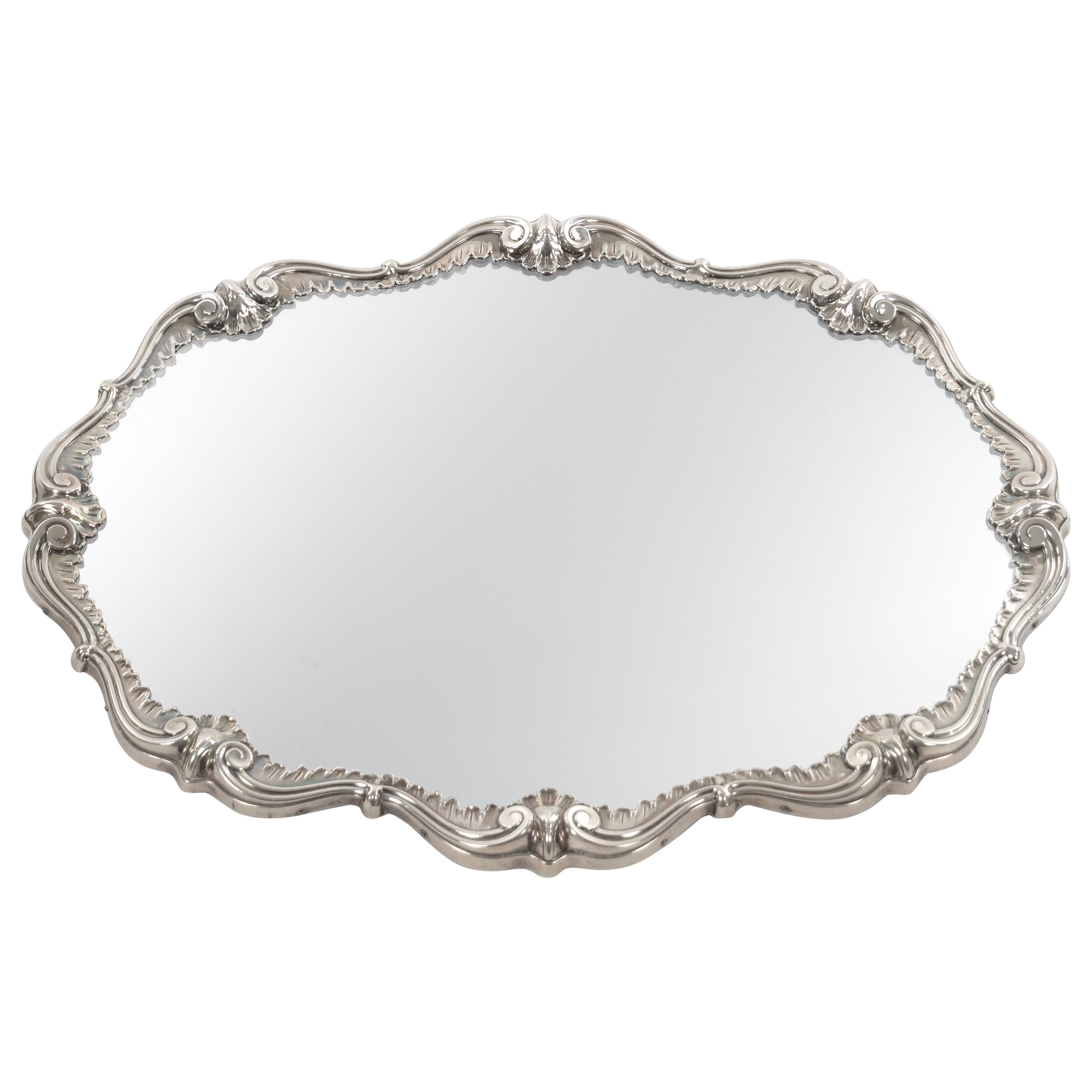 Mid 20th Century Italian Mirrored Plateau Centerpiece For Sale at 1stDibs