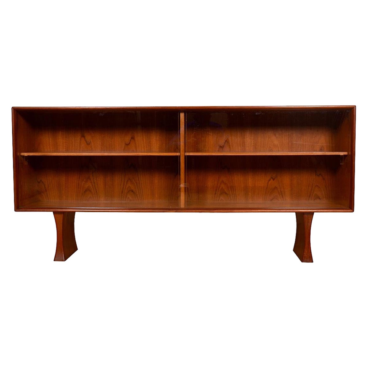 Stunning Henredon Sideboard with Oblong Glass Top and Granite Second ...