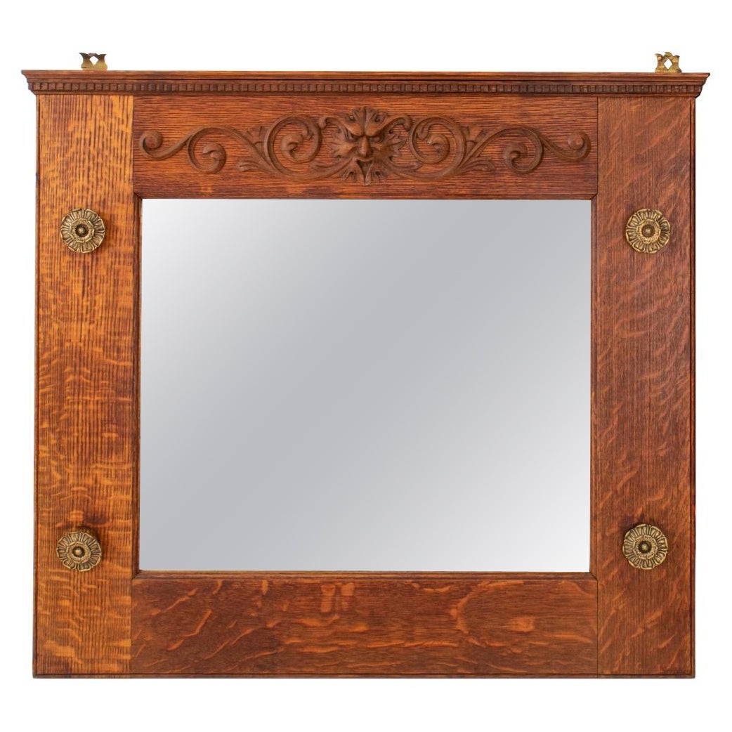 Large Ornate Gilt Walnut Renaissance Revival Mirror For Sale at 1stDibs