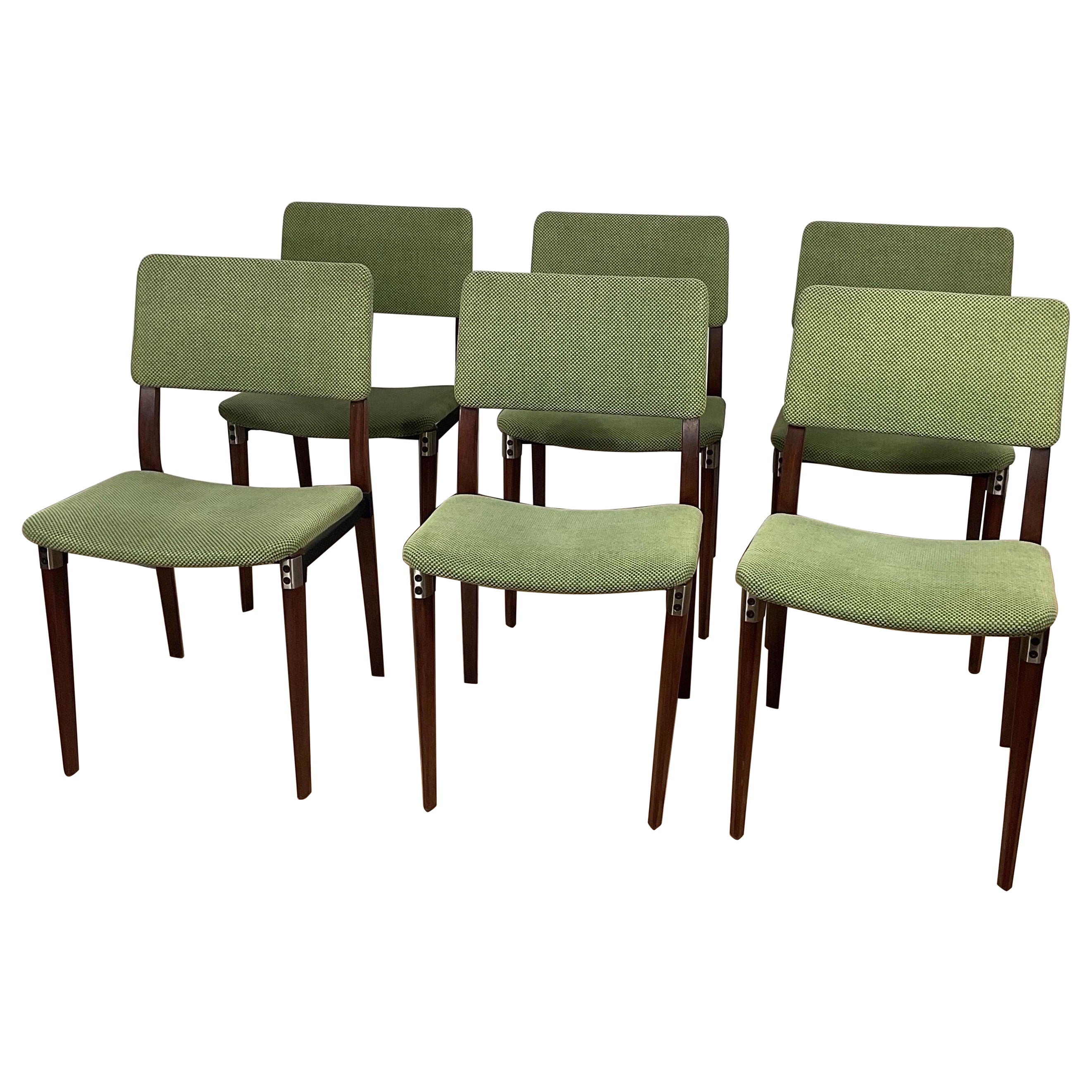 20th Century by Eugenio Gerli for Tecno Milano "S82" Set of six Chairs ...