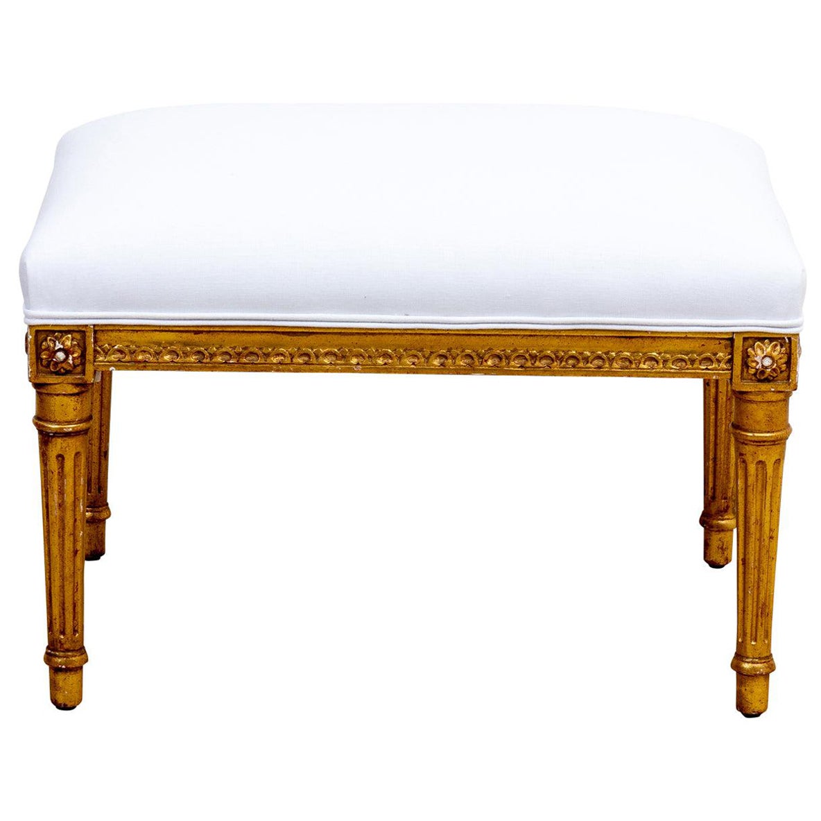 Louis XVI Neoclassical Style Lyre Back Bench at 1stDibs