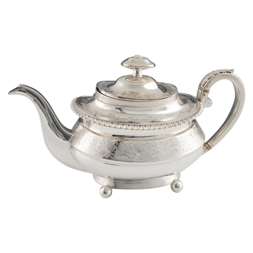 A Newcastle Sterling Silver Teapot, 1836 For Sale at 1stDibs