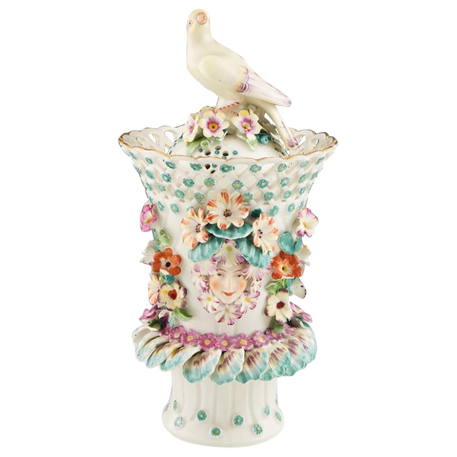 Chelsea-Derby Frill Vase, c1770 at 1stDibs