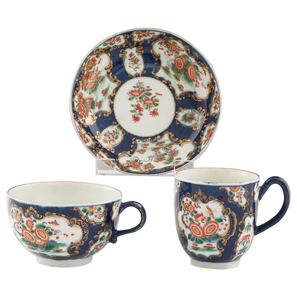 First Period Dr. Wall Worcester porcelain Blue Bowl in Fisherman Ptn ...