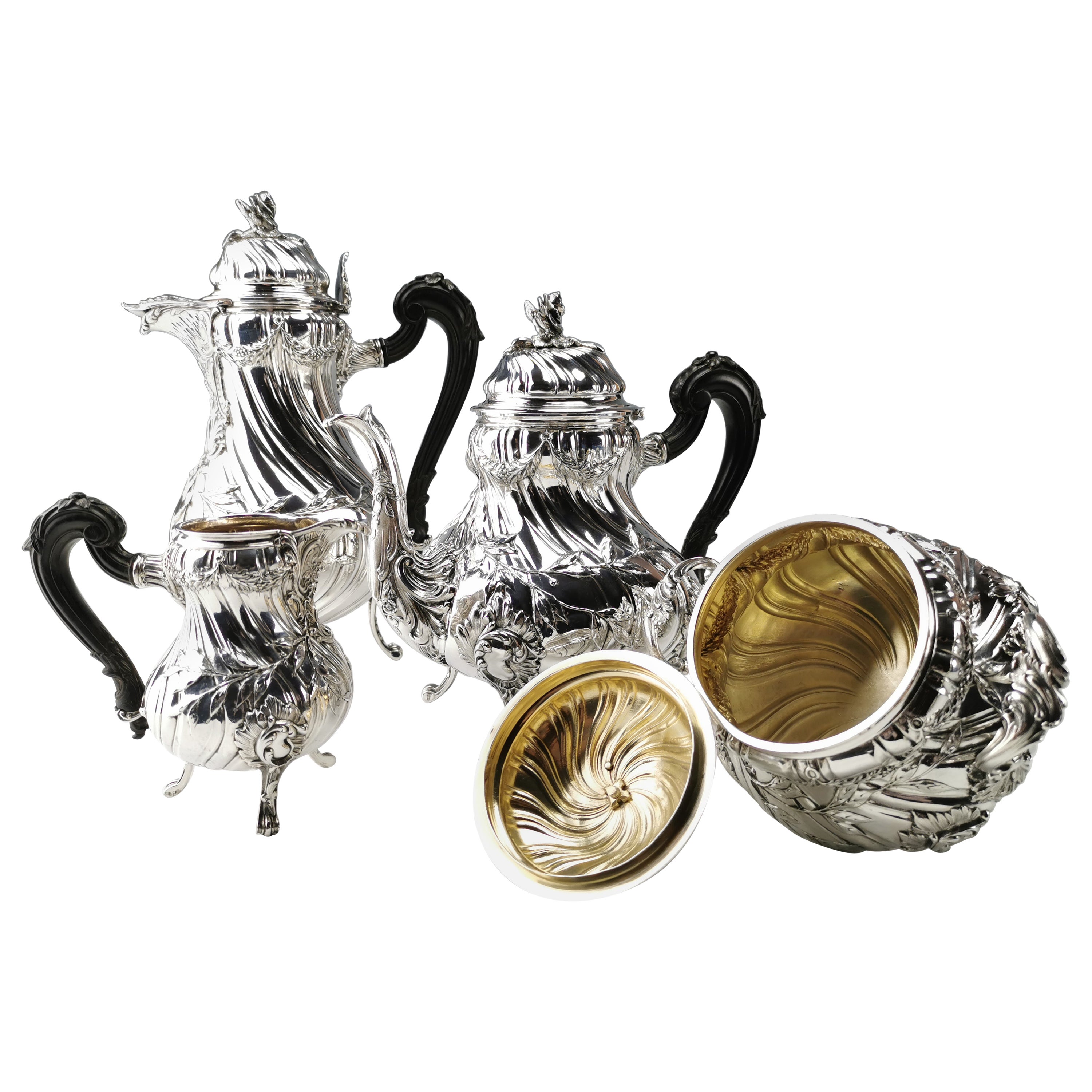 Christofle Tea and Coffee Set at 1stDibs | christofle tea set