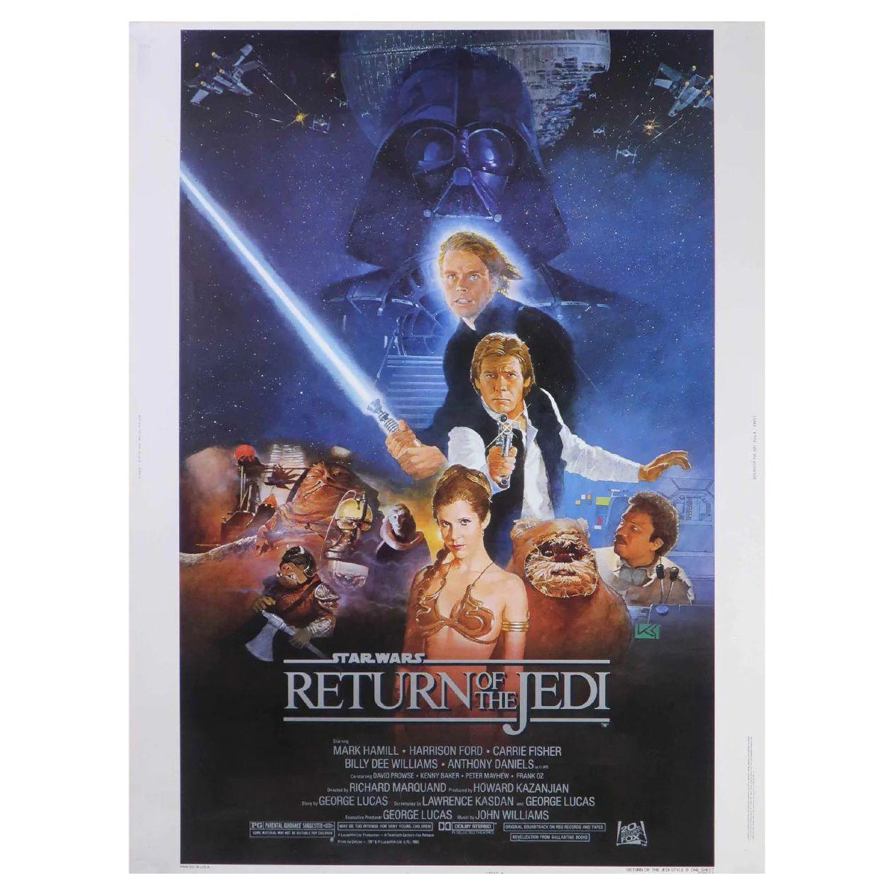 'Return of the Jedi' Original Vintage Movie Poster, American, 1983 at ...