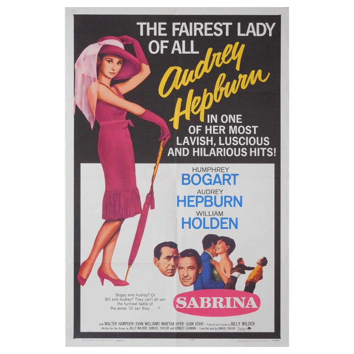 Sabrina, Unframed Poster, 1965R For Sale at 1stDibs