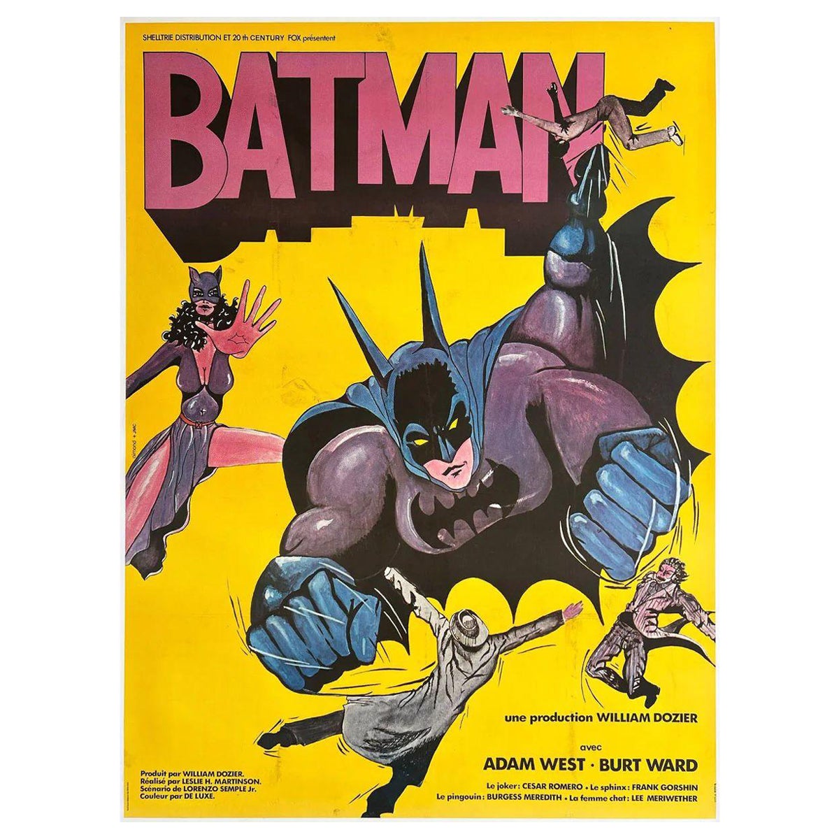 Batman, Unframed Poster, 1970's RR For Sale at 1stDibs