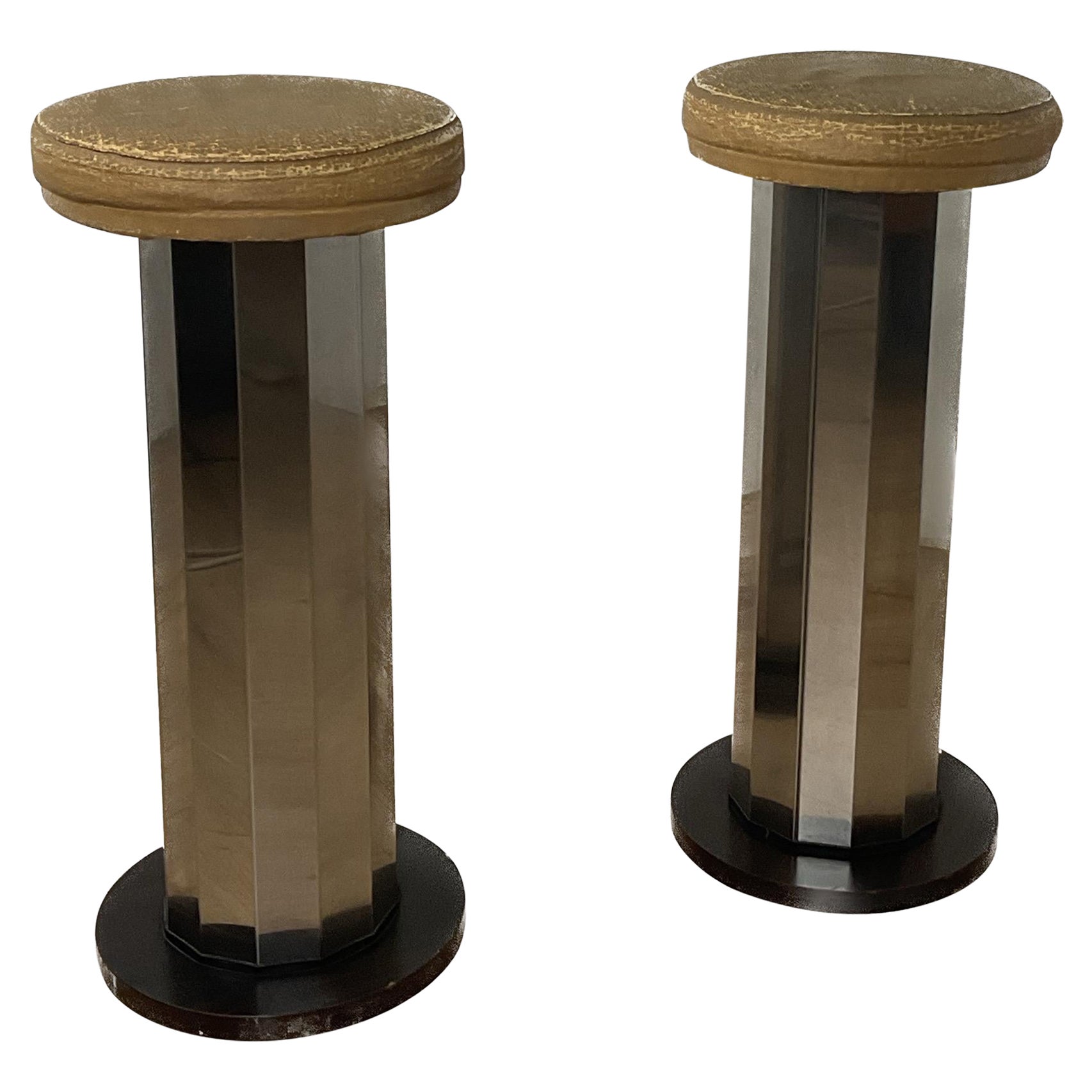 Pair of Space-Age Style Stools For Sale at 1stDibs