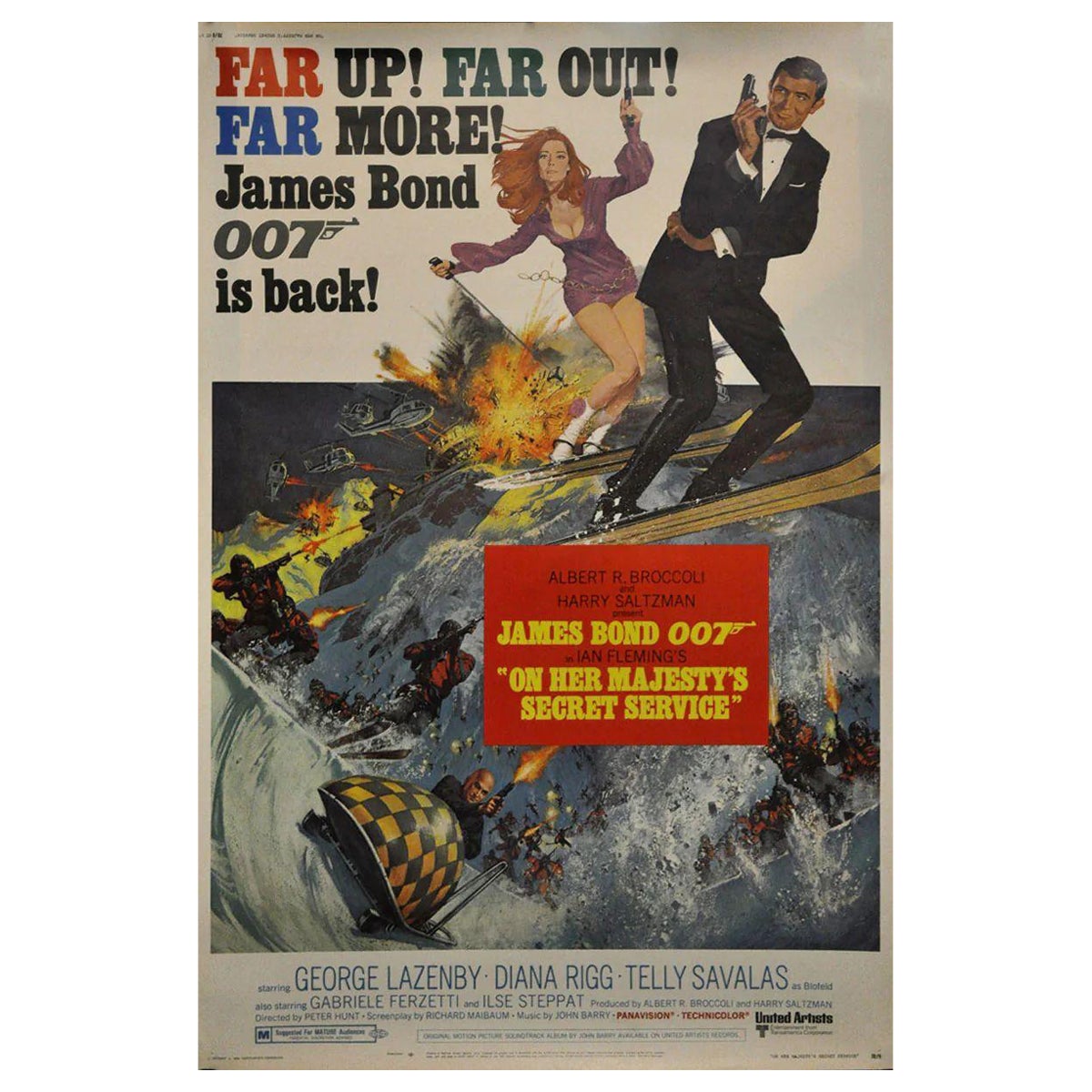 On Her Majesty's Secret Service, Unframed Poster, 1969 For Sale at 1stDibs