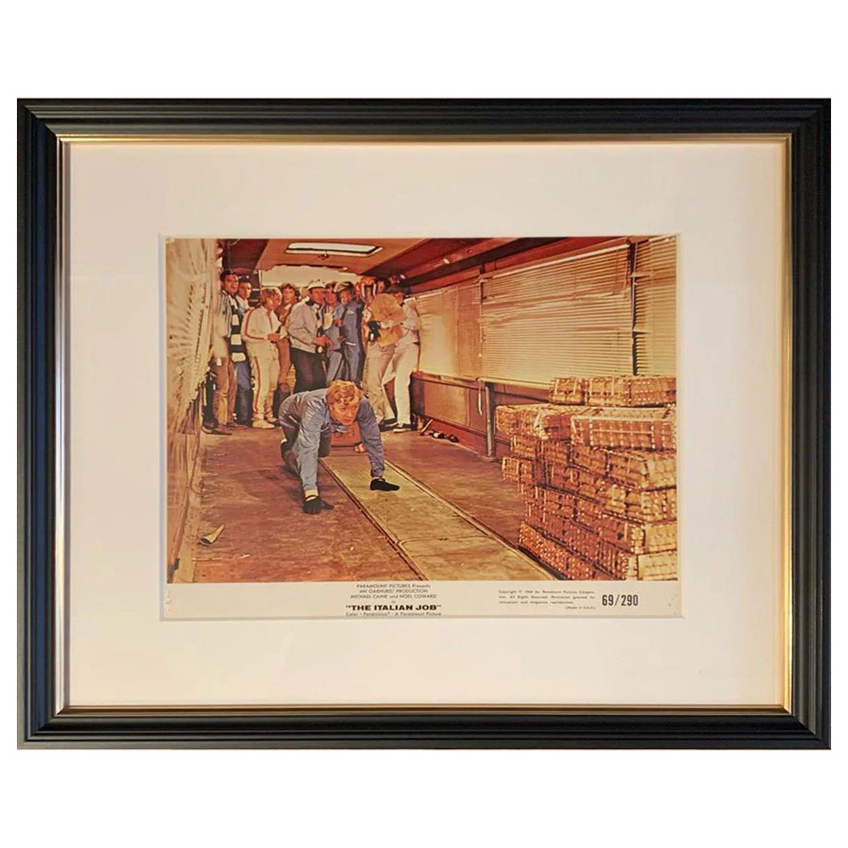 The Italian Job, Framed Poster, 1969 For Sale at 1stDibs