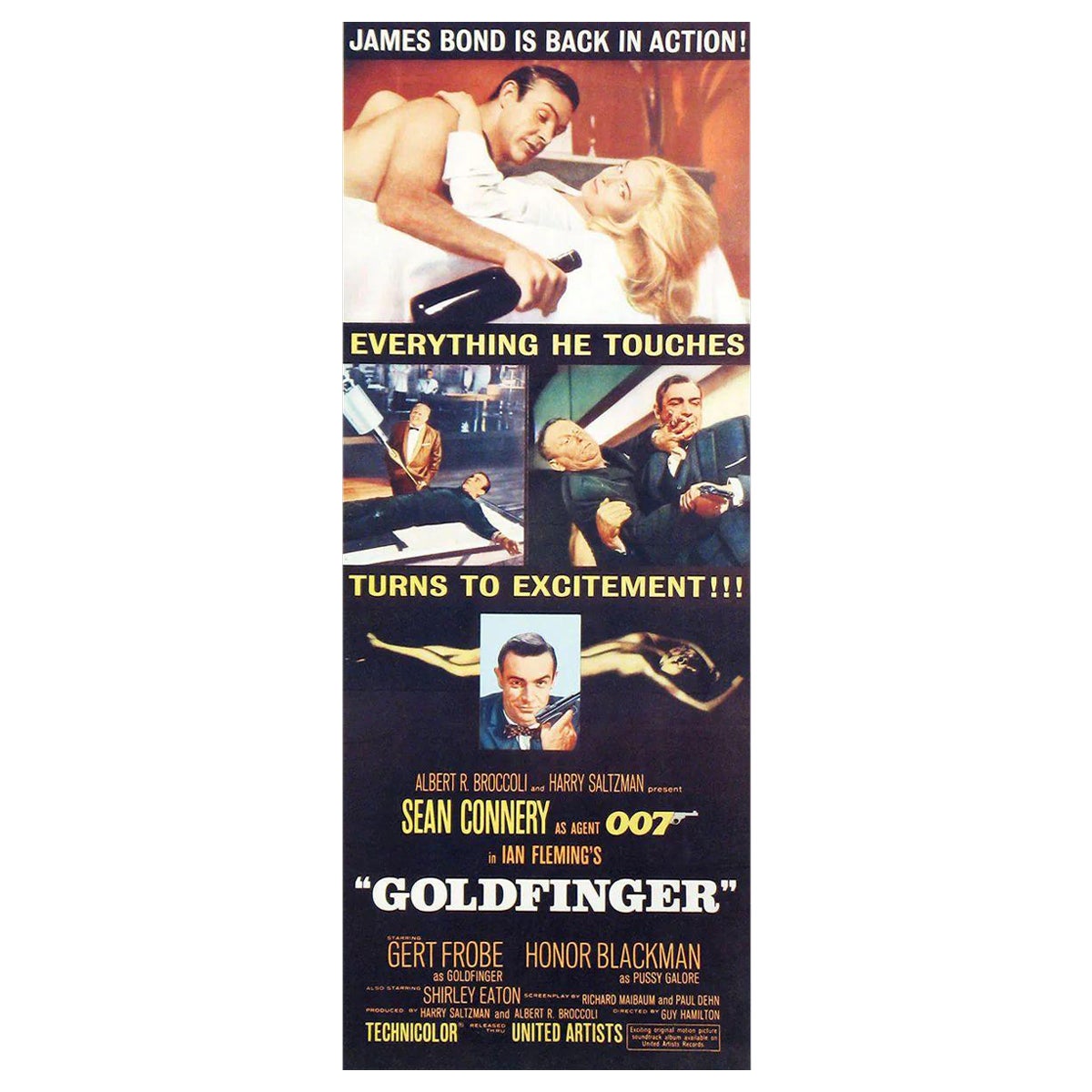 Goldfinger, Unframed Poster, 1964 For Sale at 1stDibs