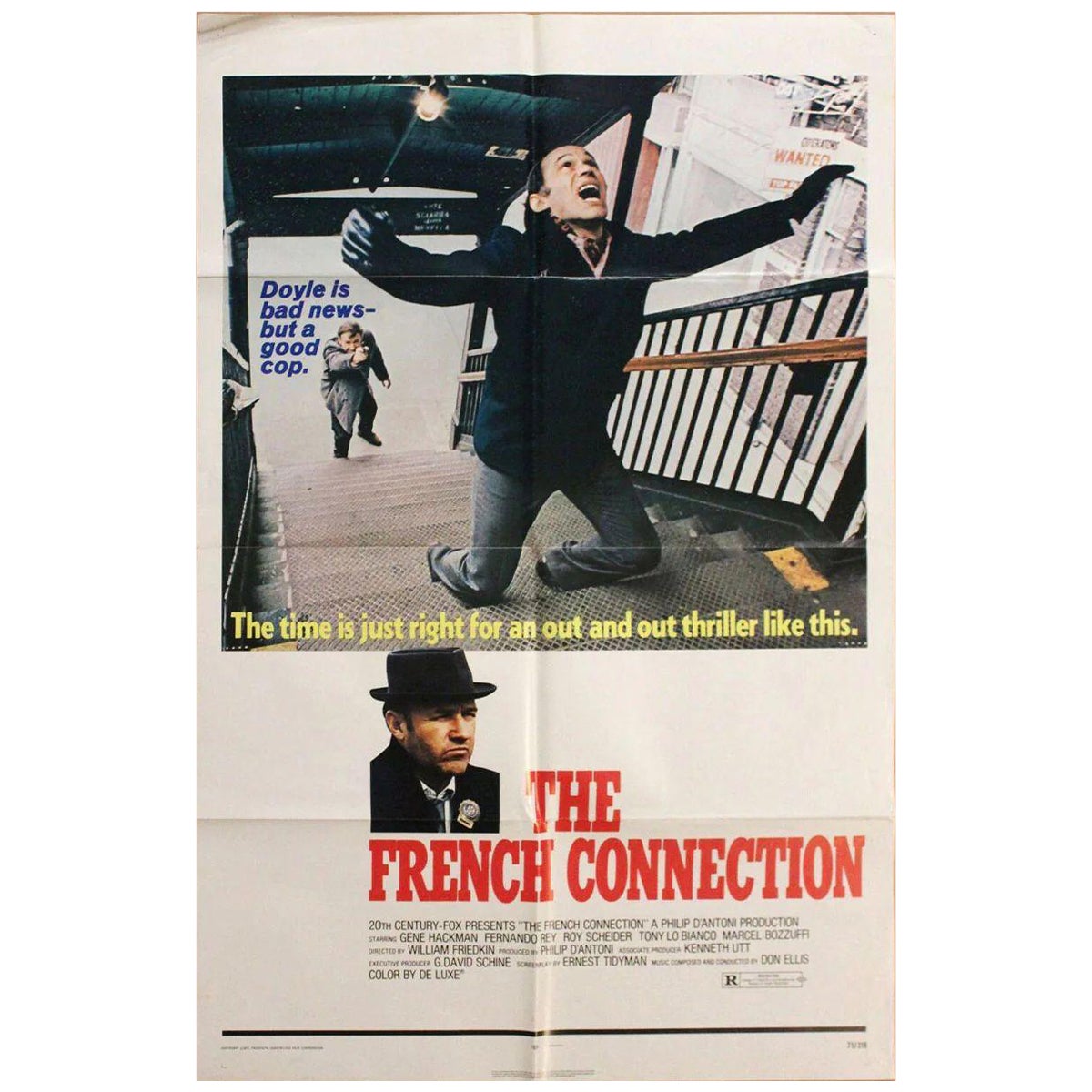 The French Connection, Unframed Poster, 1971 For Sale at 1stDibs