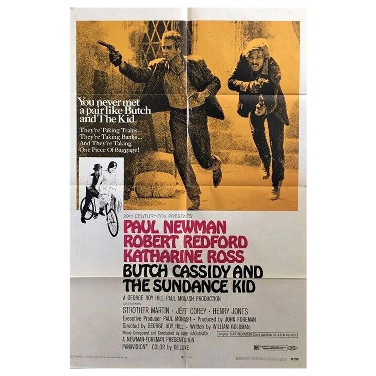 Butch Cassidy And The Sundance Kid, Unframed Poster, 1969 For Sale at ...