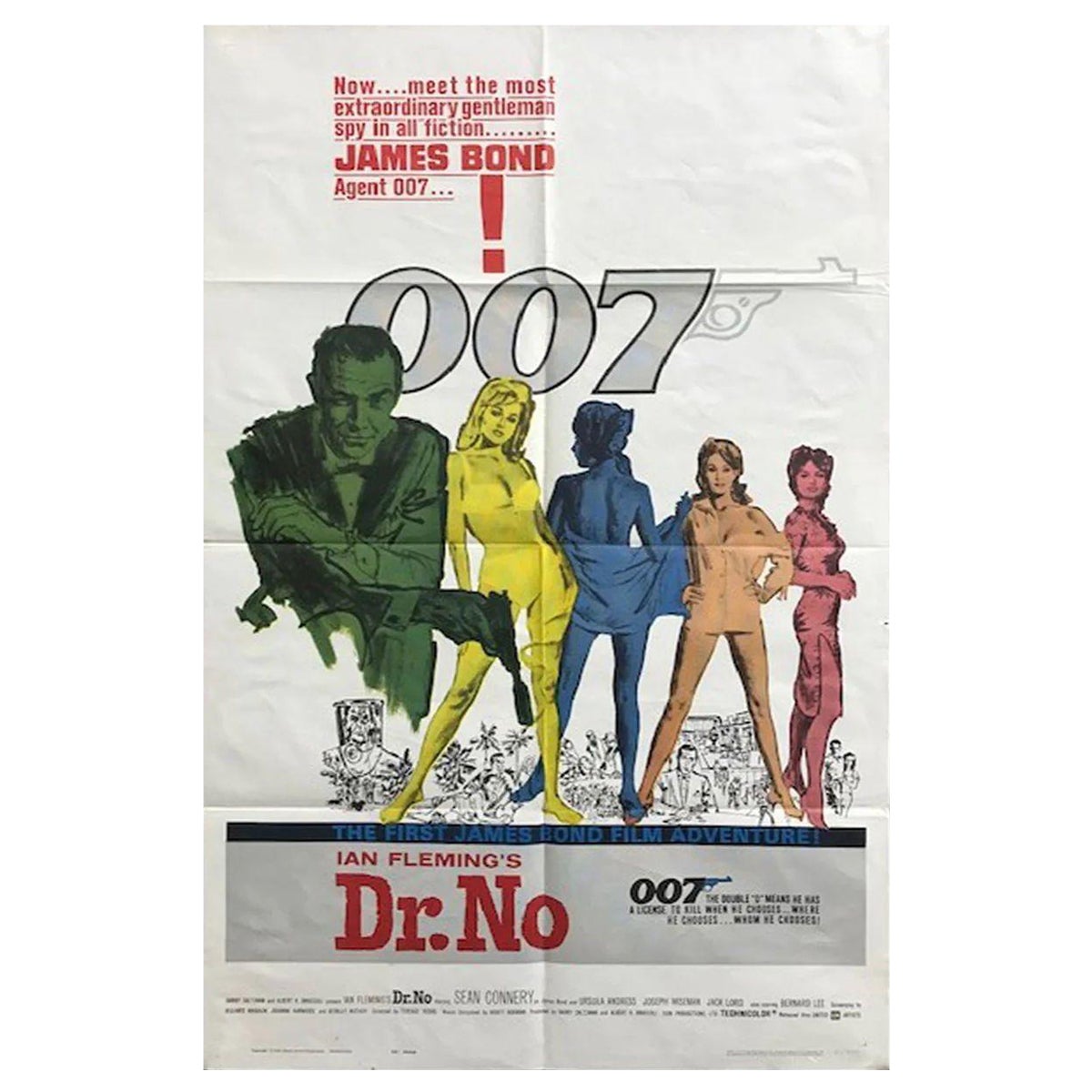 Dr. No, Unframed Poster, 1962 For Sale at 1stDibs