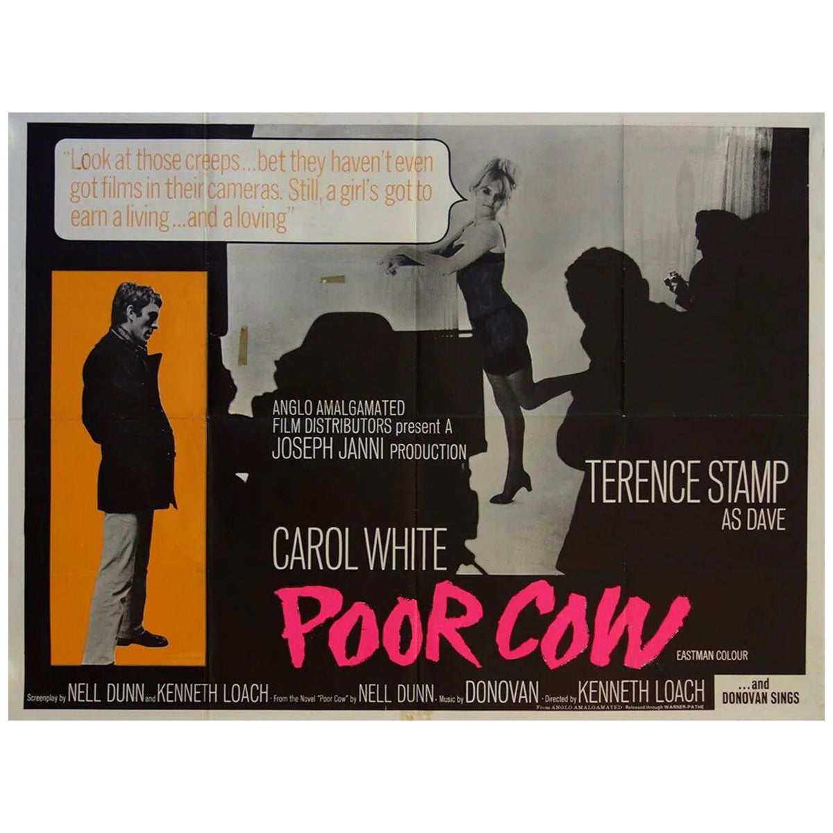 Poor Cow, Unframed Poster, 1967 For Sale at 1stDibs