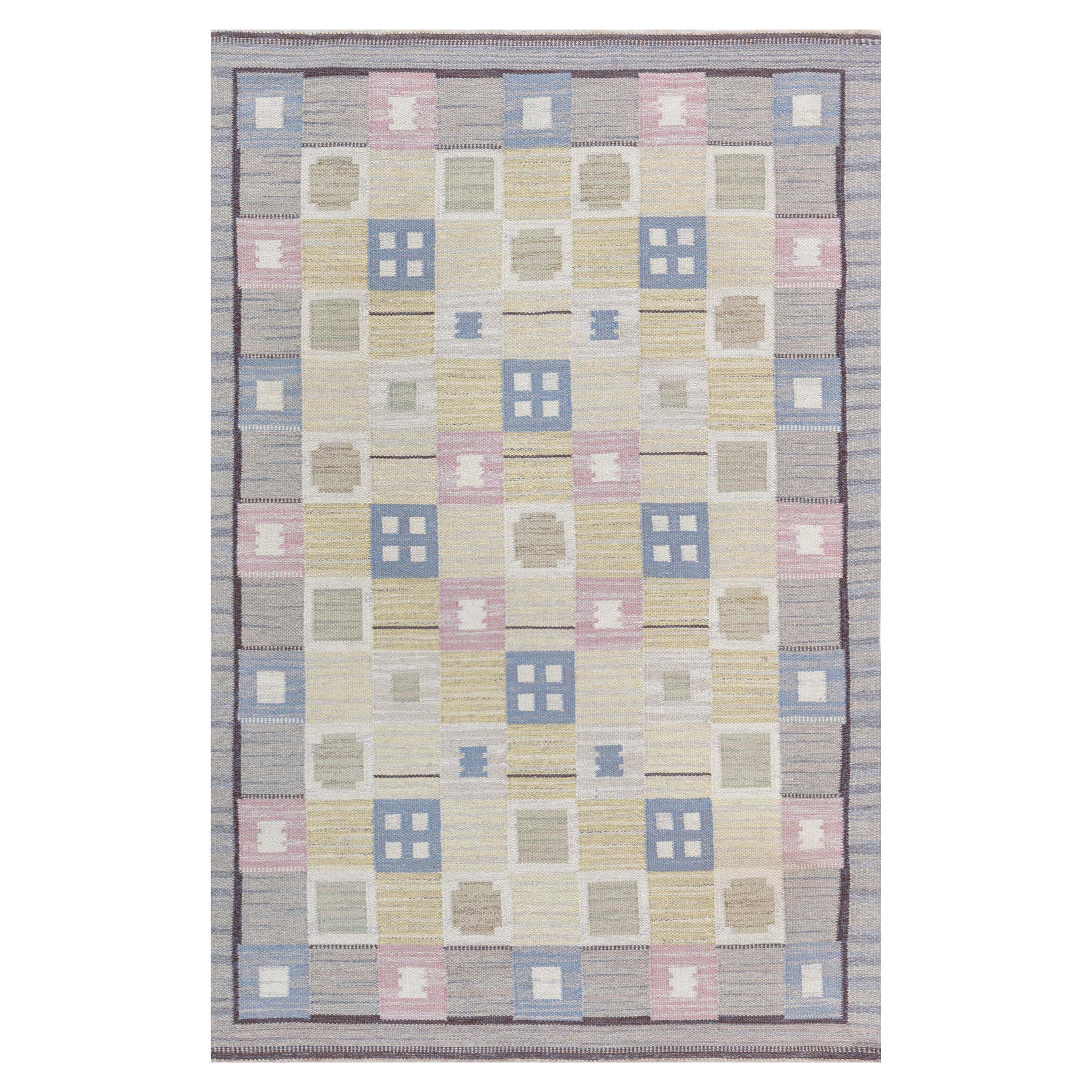 Doris Leslie Blau Collection Vintage Swedish Flat Woven Rug For Sale at ...