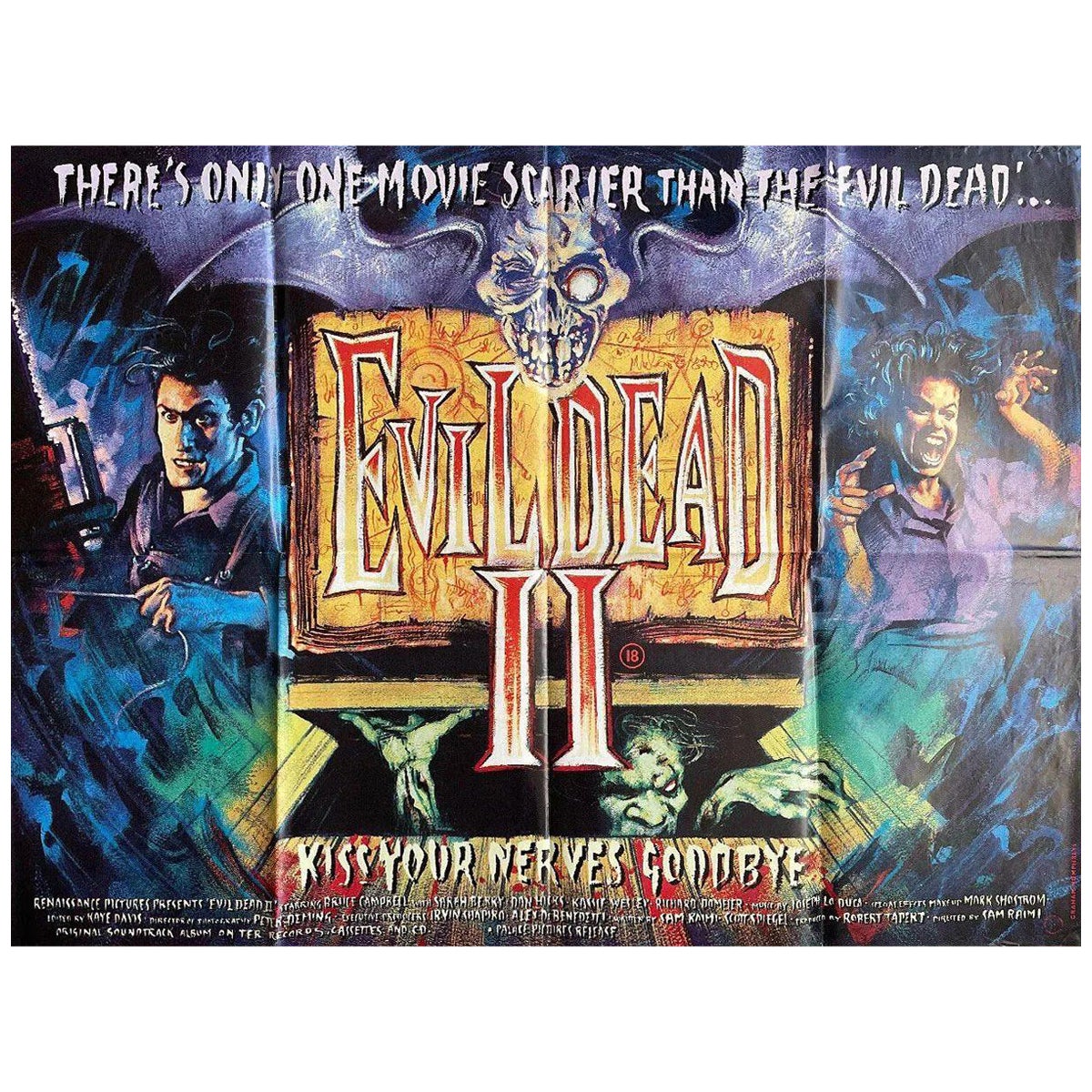 Evil Dead II, Unframed Poster, 1987 For Sale at 1stDibs