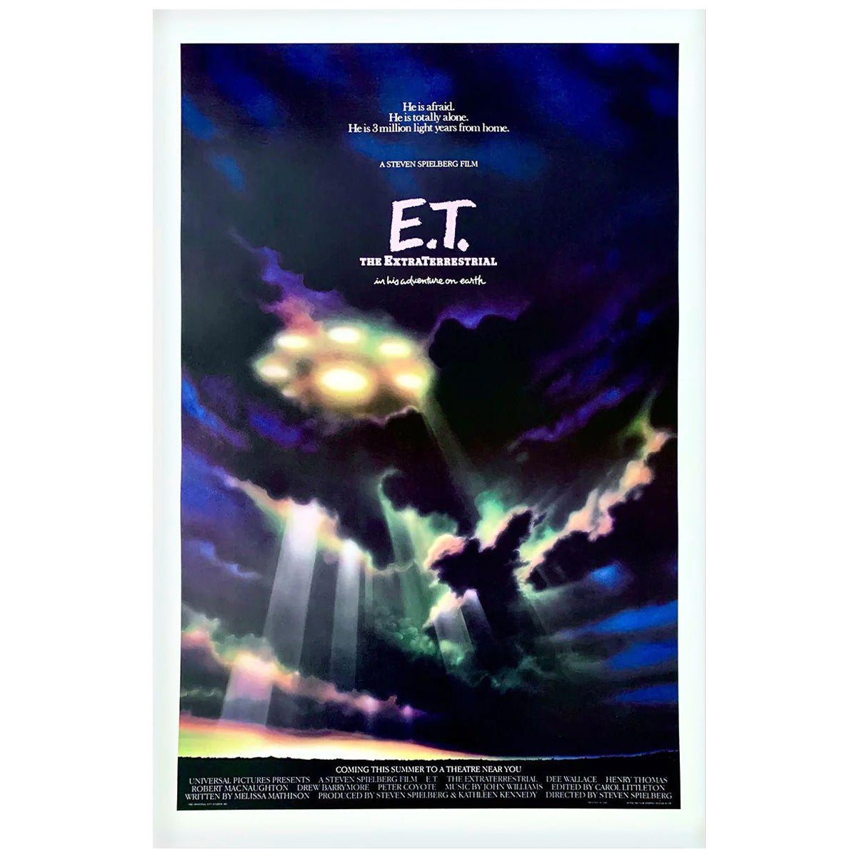 1982 E.T. The Extra Terrestrial Original Vintage Poster For Sale at 1stDibs