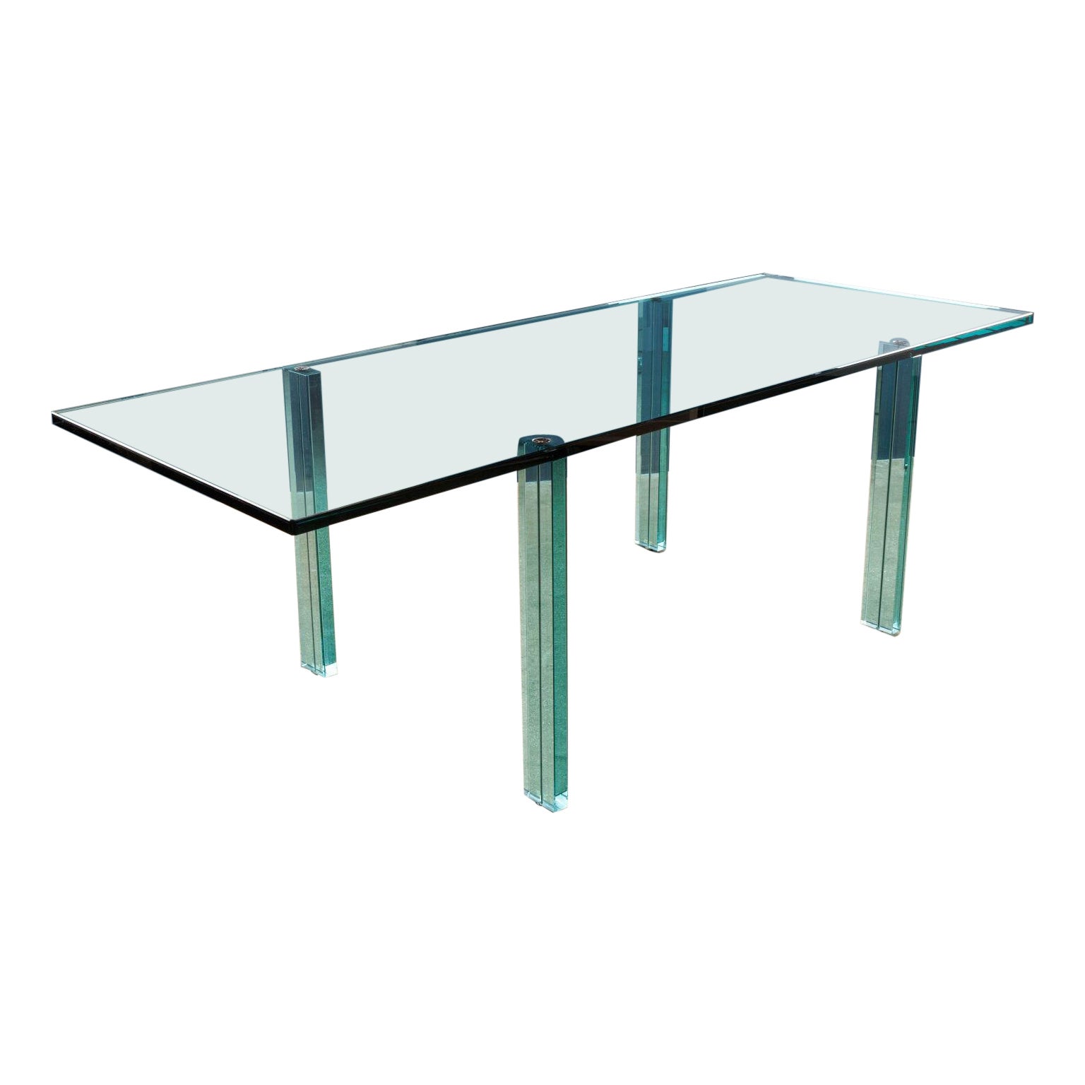 Tour Table with Glass Top Designed by Gae Aulenti for Fontana Arte For ...