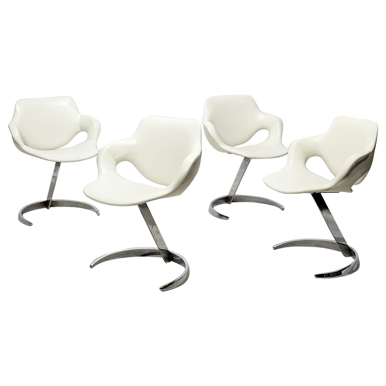 Space Age Scimitar Chairs by Boris Tabacoff For Sale at 1stDibs