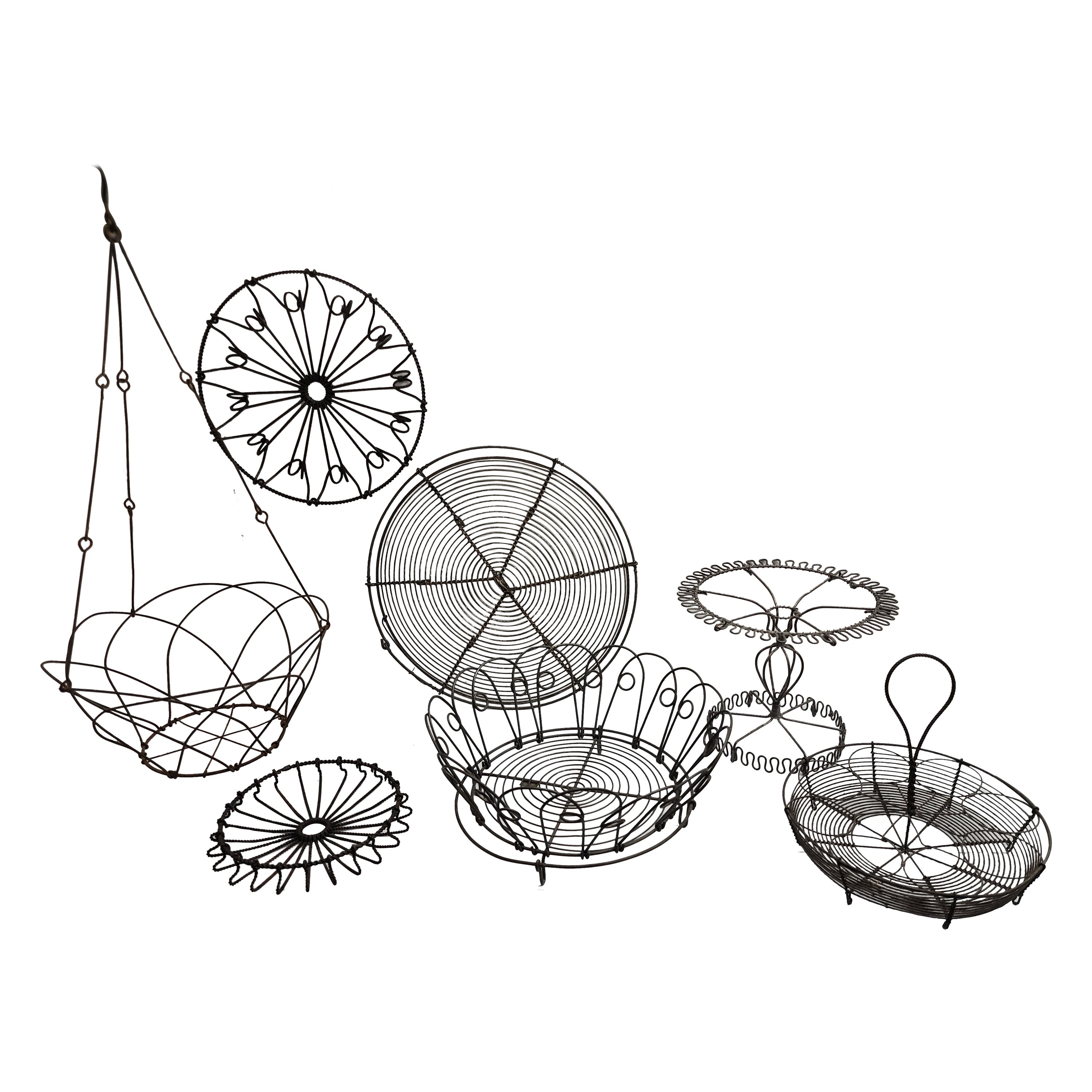 Collection Of Ornate 19th Century French Wire Bakery Displays For Sale ...