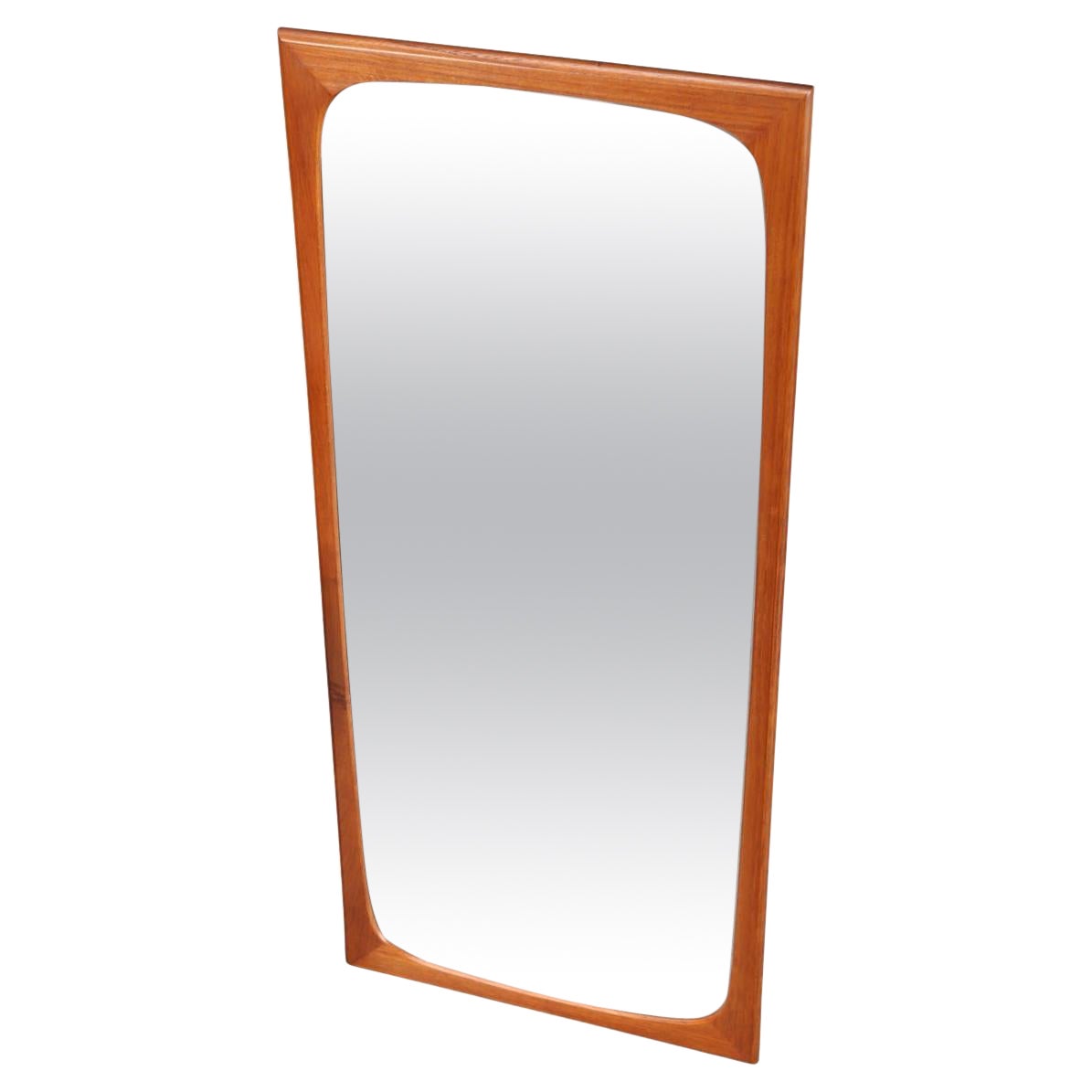 Harp Shaped Mirror in Teak For Sale at 1stDibs | harp mirror