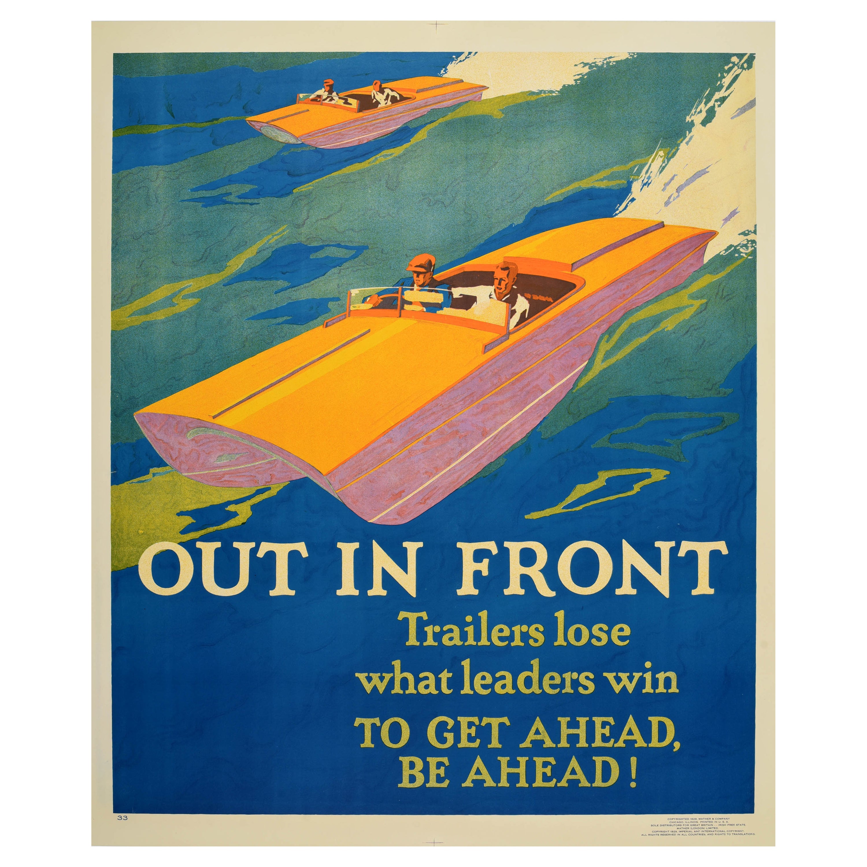 Vintage Speed Boat Posters - For Sale on 1stDibs