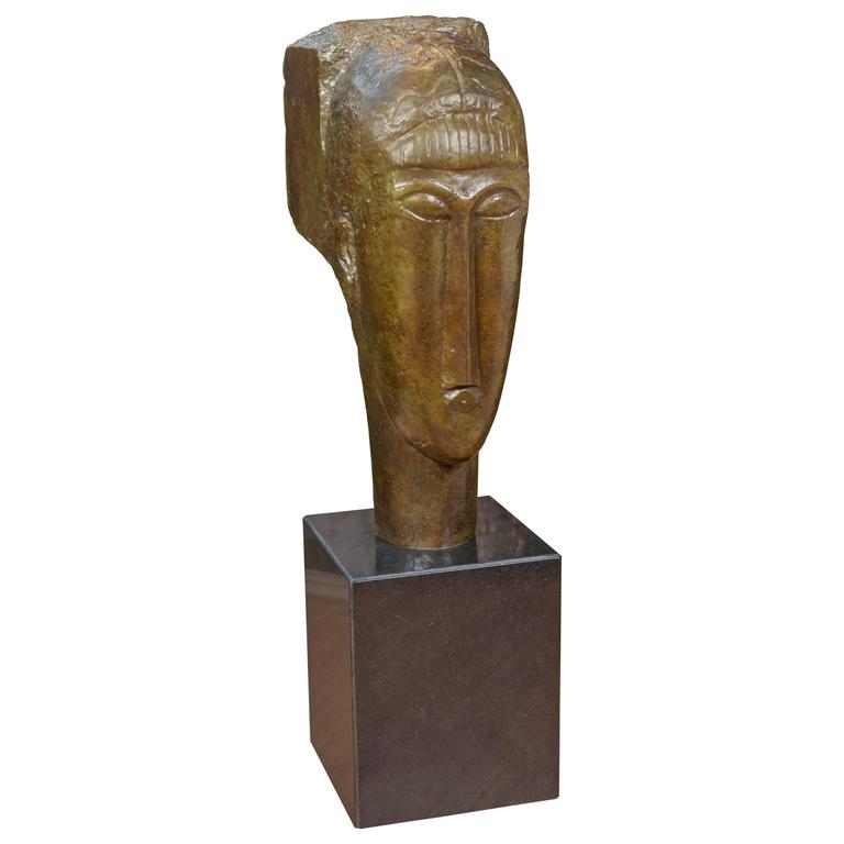 Amedeo Modigliani Bronze Sculpture at 1stdibs