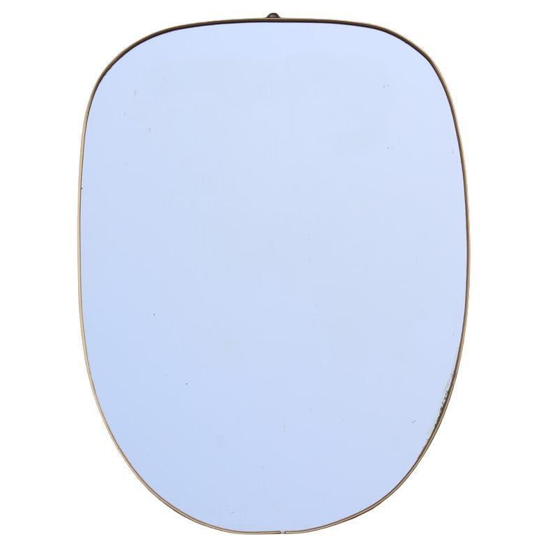 Mid-century Italian Ovalized Mirror 1950s For Sale at 1stDibs