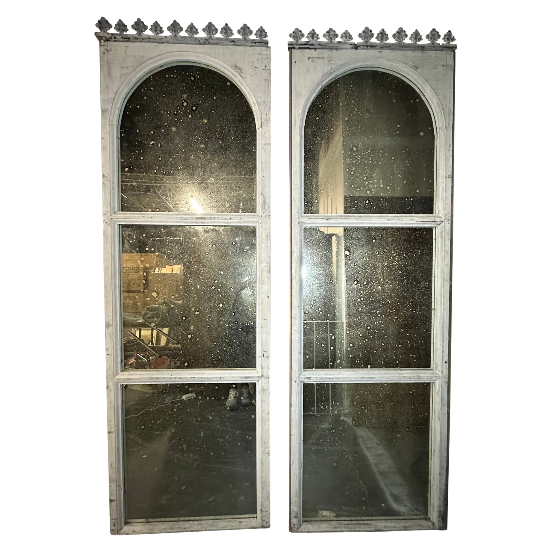Early 20th c. Cerusé Tailor's Mirror with Japanned Hardware For Sale at ...