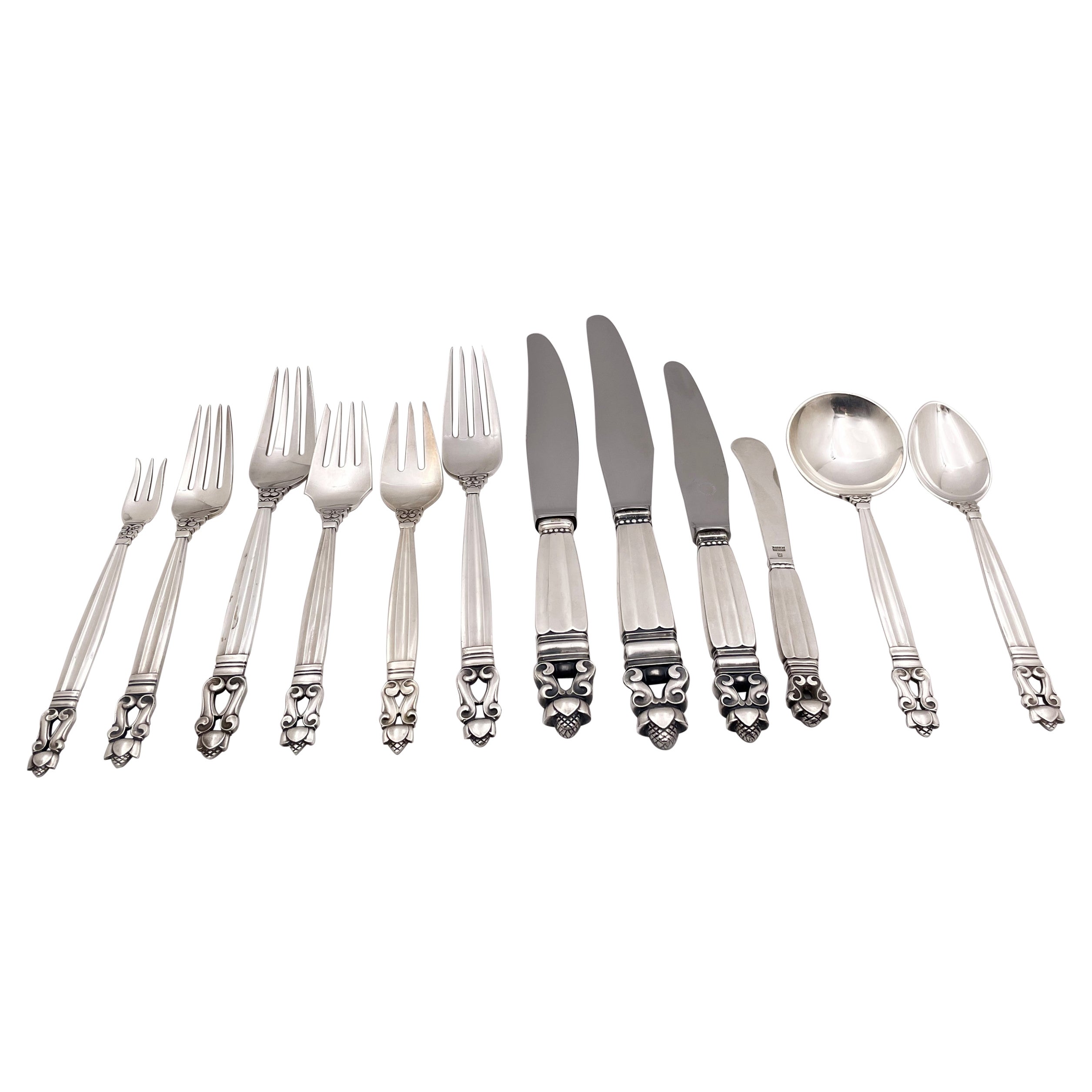 Lauffer Bedford Flatware 10 Five Piece Place-Settings at 1stDibs ...
