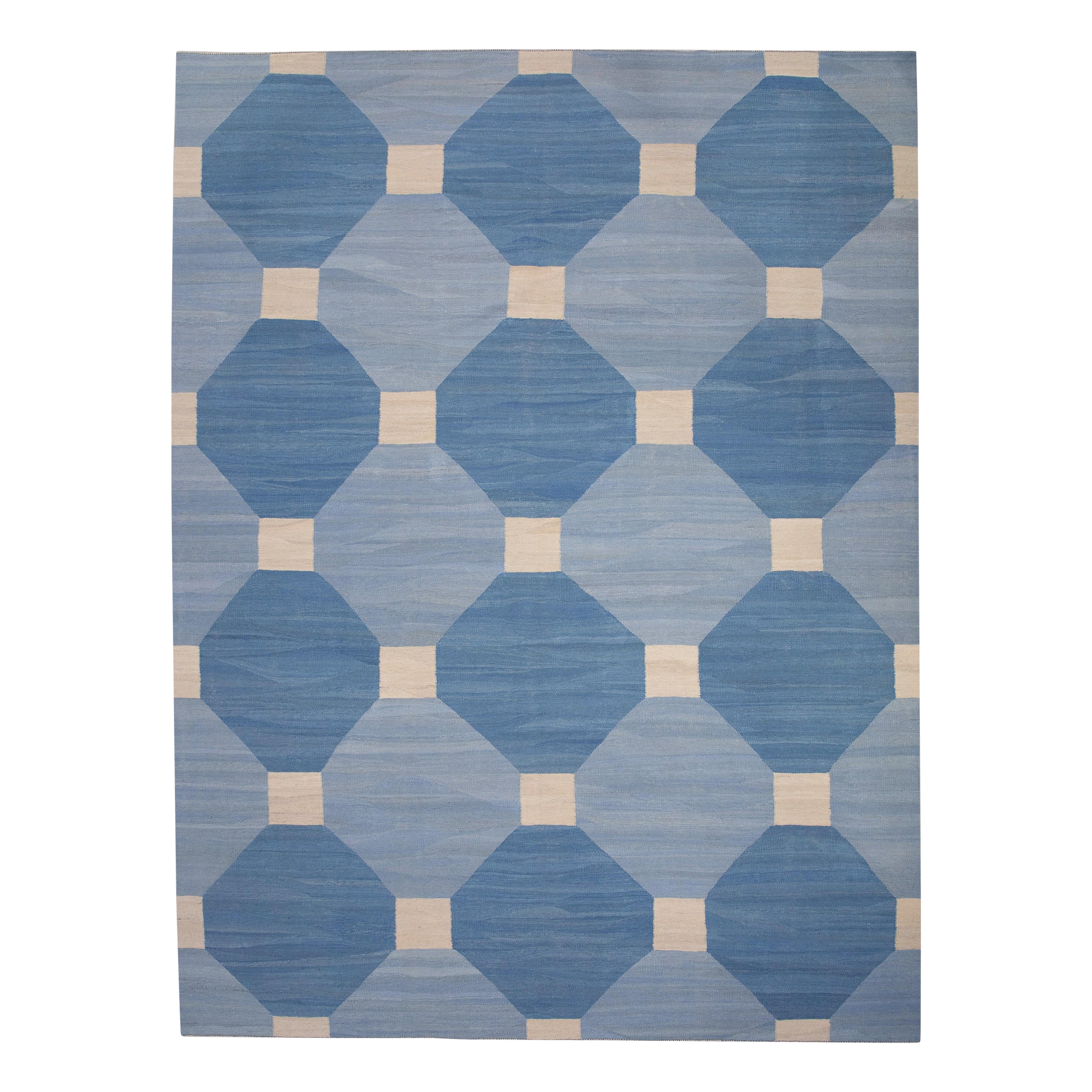Nazmiyal Collection Large Size Geometric Design Modern Area Rug 12'9" x ...
