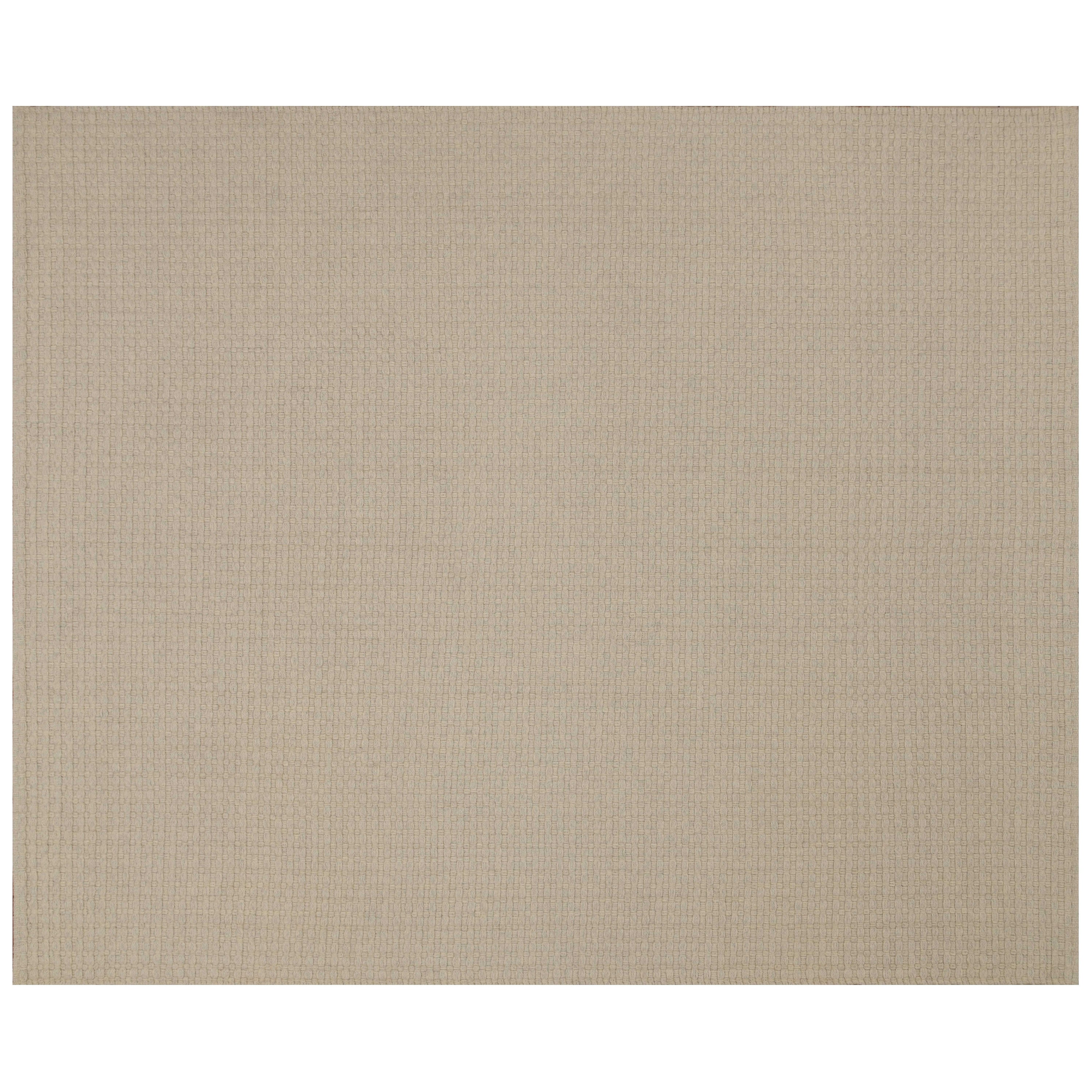 Una, Ecru, Handwoven Face 60% Undyed NZ Wool, 40% Undyed MED Wool, 8' x ...