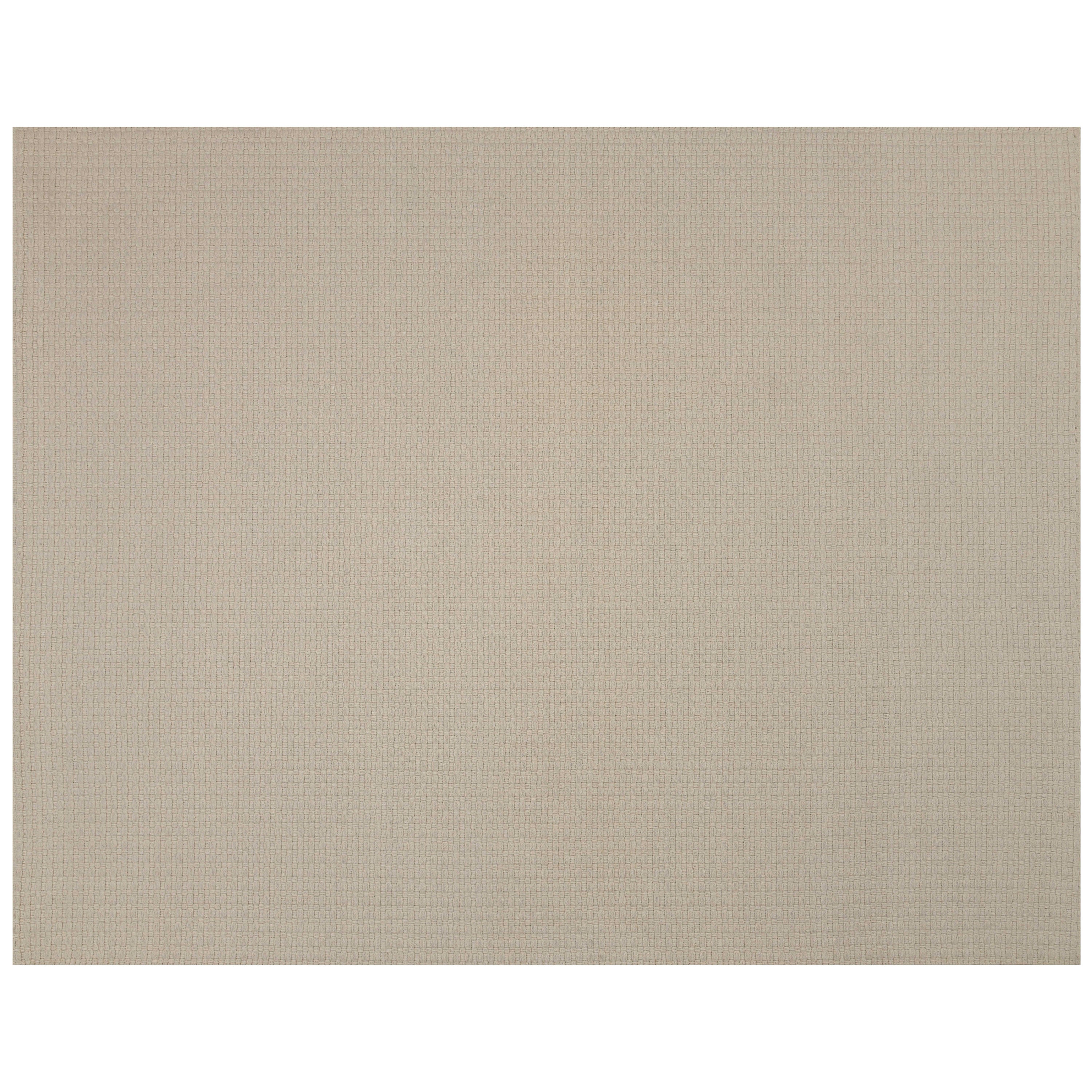 Una, Ecru, Handwoven Face 60% Undyed NZ Wool, 40% Undyed MED Wool, 8' x ...