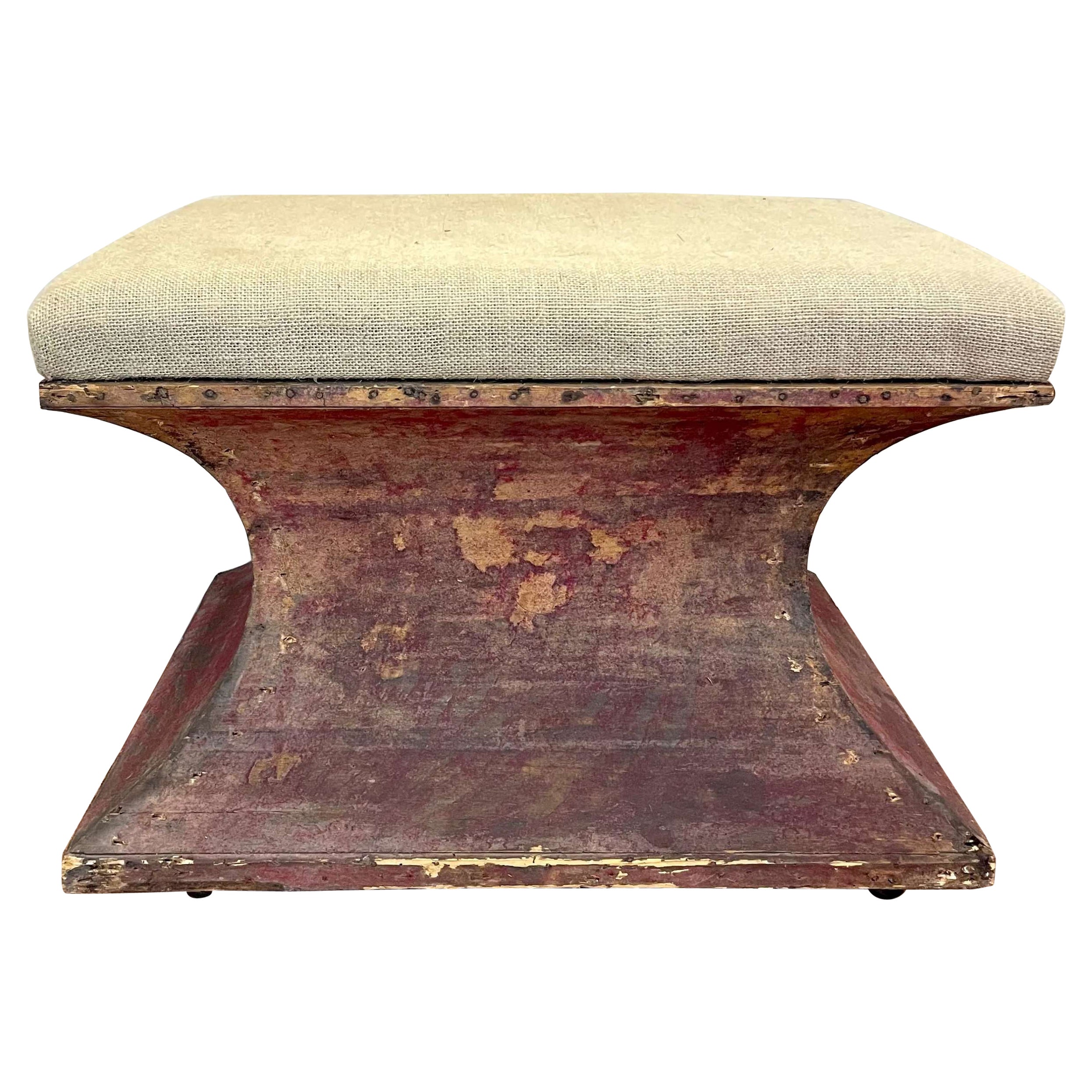 3 Ft Long Antique English Footstool at 1stDibs | long footstool