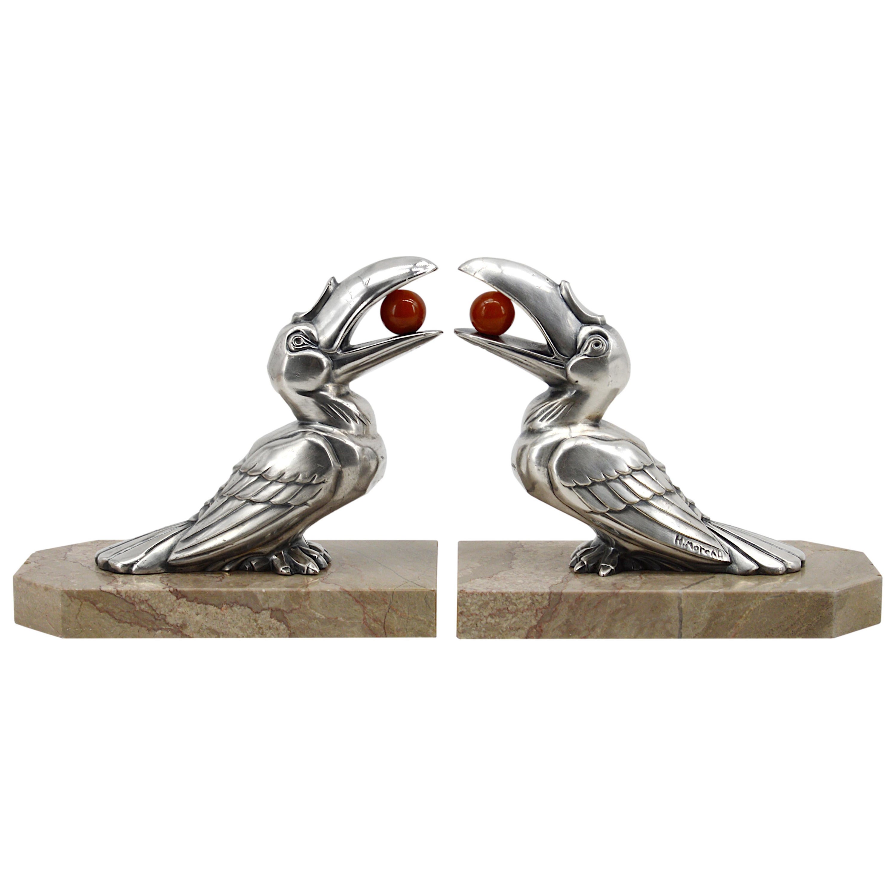 French Art Deco Elephants Bookends, 1930s For Sale at 1stDibs