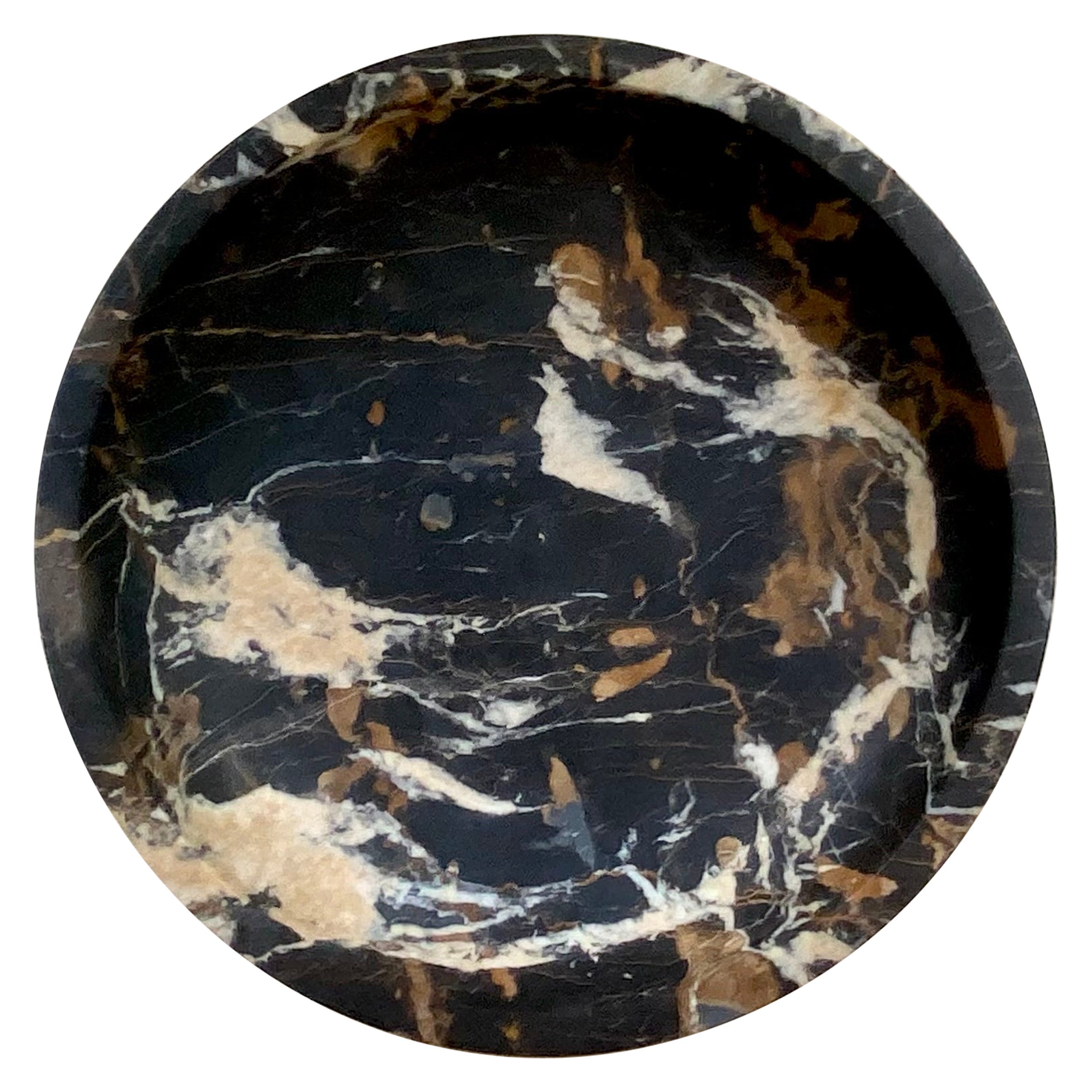 Extra Large Michelangelo Black Magic Marble Bowl For Sale at 1stDibs