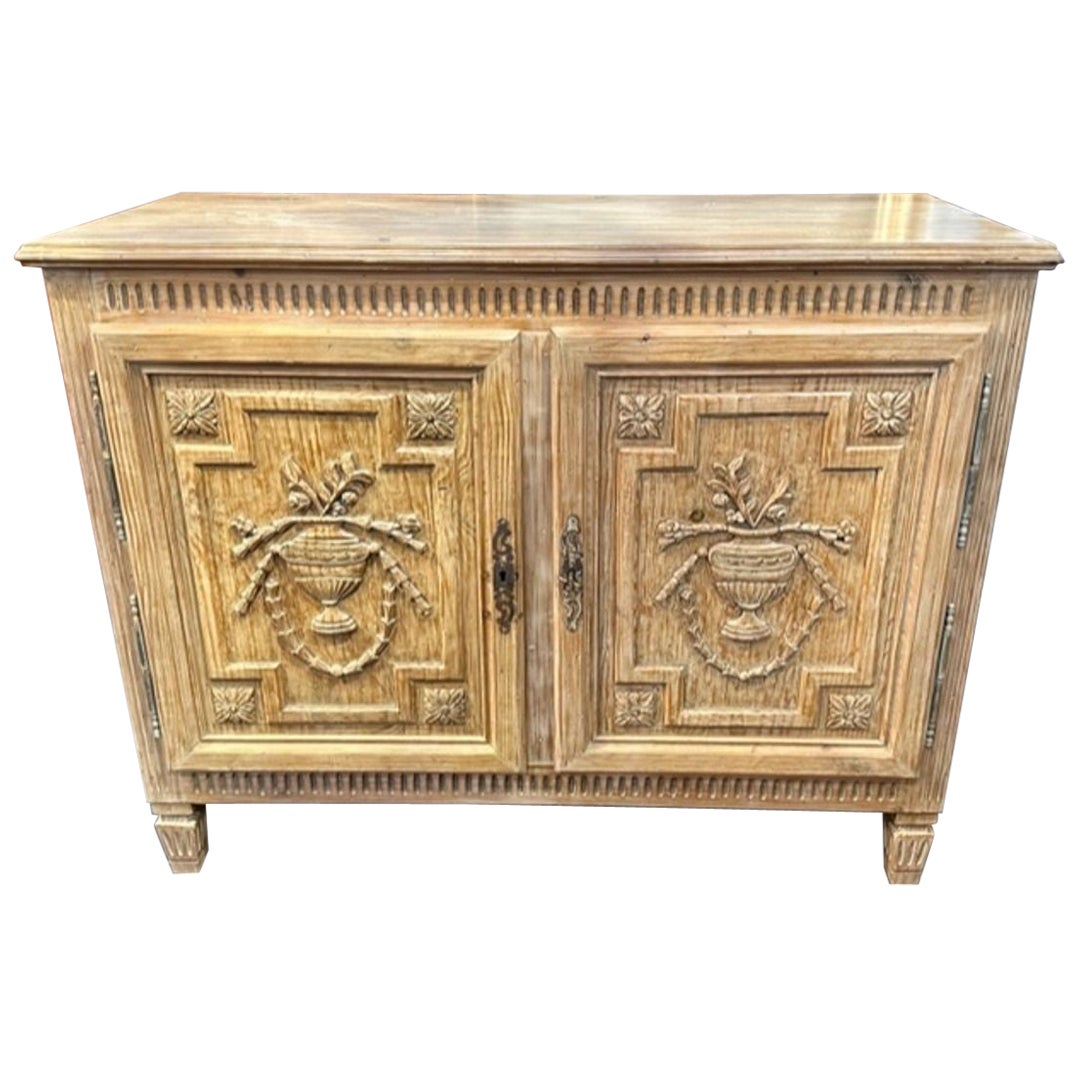 Bleached Oak French Buffet at 1stDibs