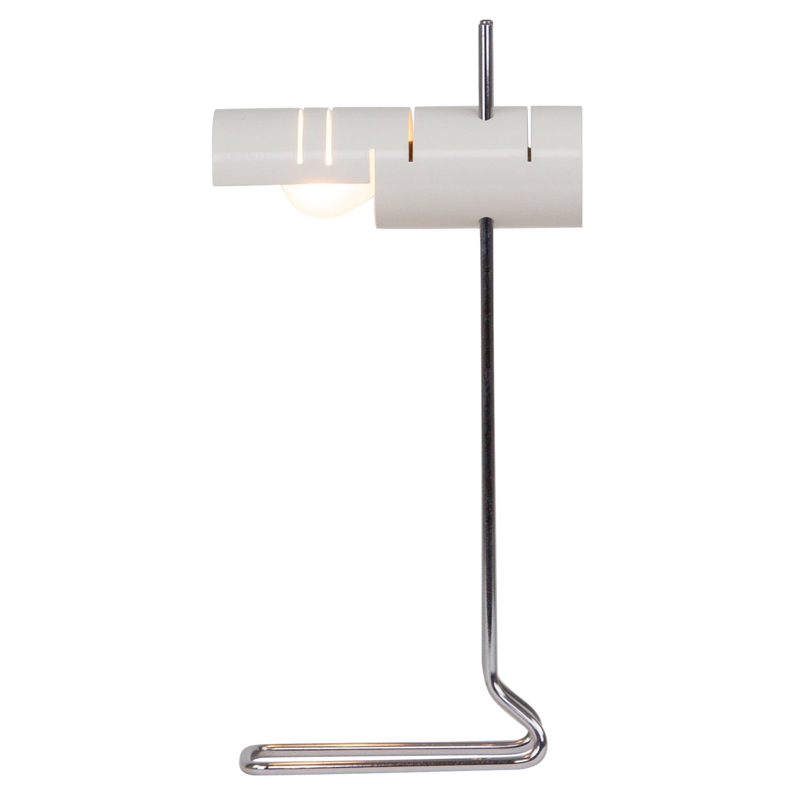 Mid-Century Vintage White Italian Table Lamp, 1970s For Sale at 1stDibs