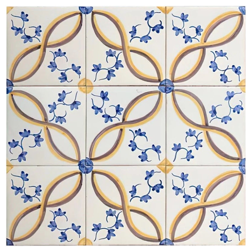Hand Painted Portuguese Tiles in Pure Clay and Fine Ceramic "Aveiro ...