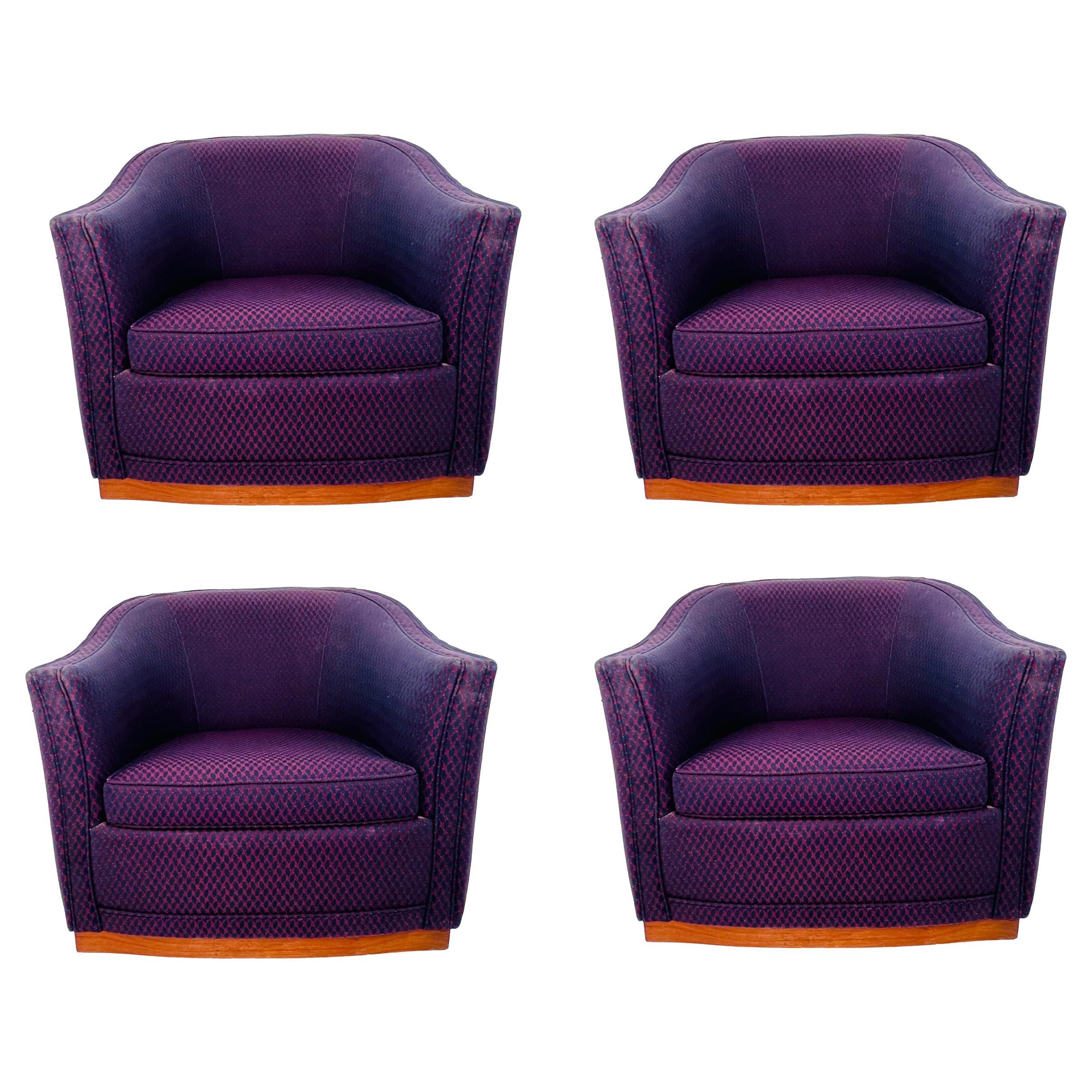 Pair of Swivel Club Chairs by Jack Cartwright (2 pairs available) For ...