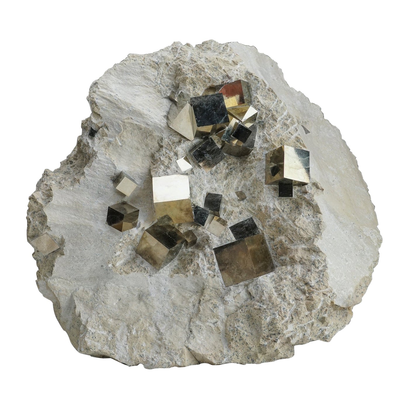 Pyrite on Basalt from Navajun, Spain (6.5 Lbs) For Sale at 1stDibs