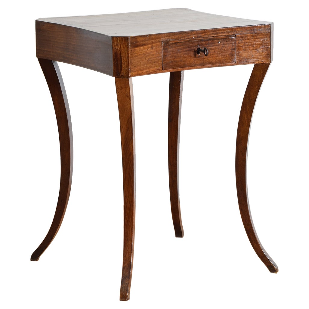 Spanish Rustic Neoclassic Faded Walnut 1-Drawer Table, early 19th ...