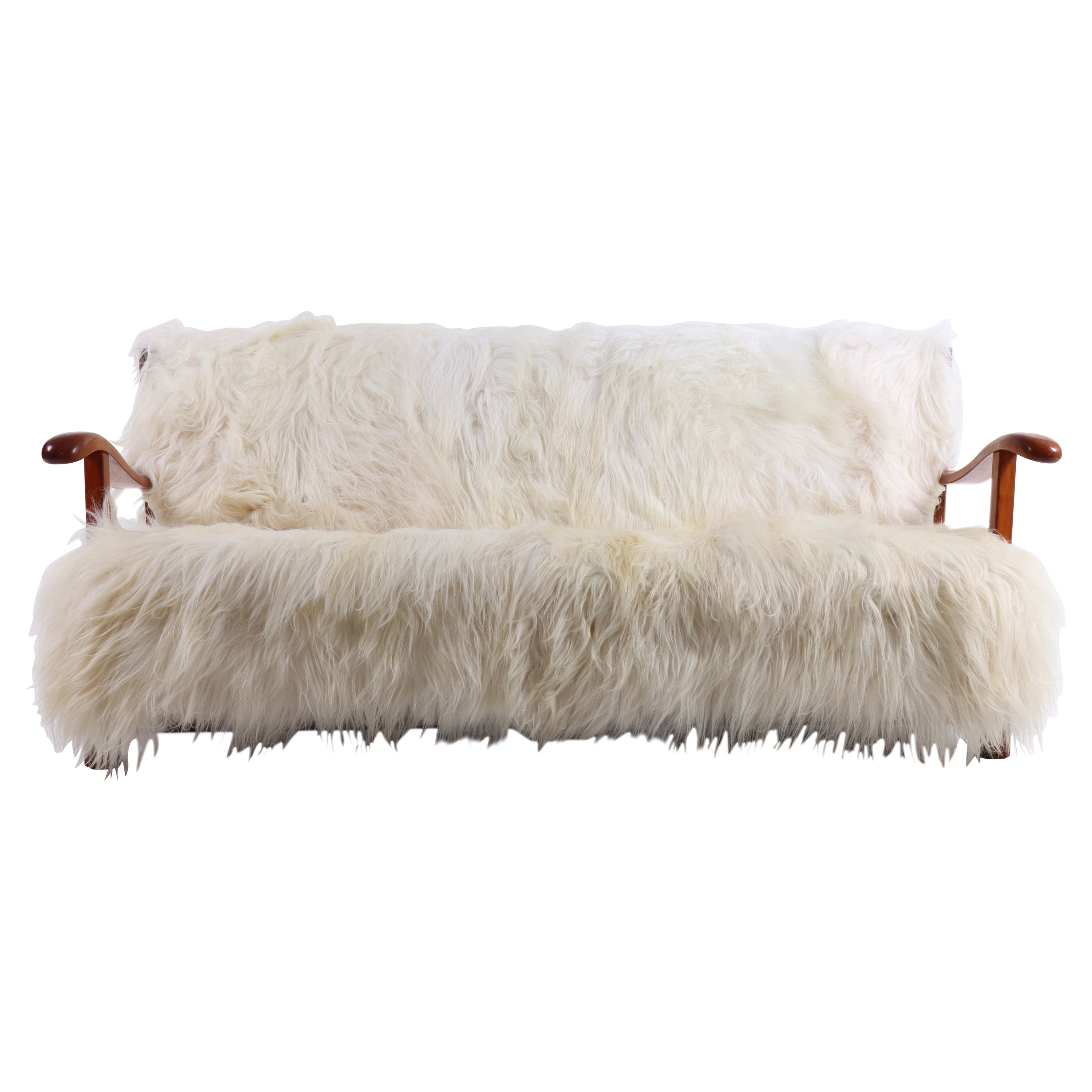 Sheepskin Sofas - 116 For Sale at 1stDibs | shearling sofa, sheepskin ...